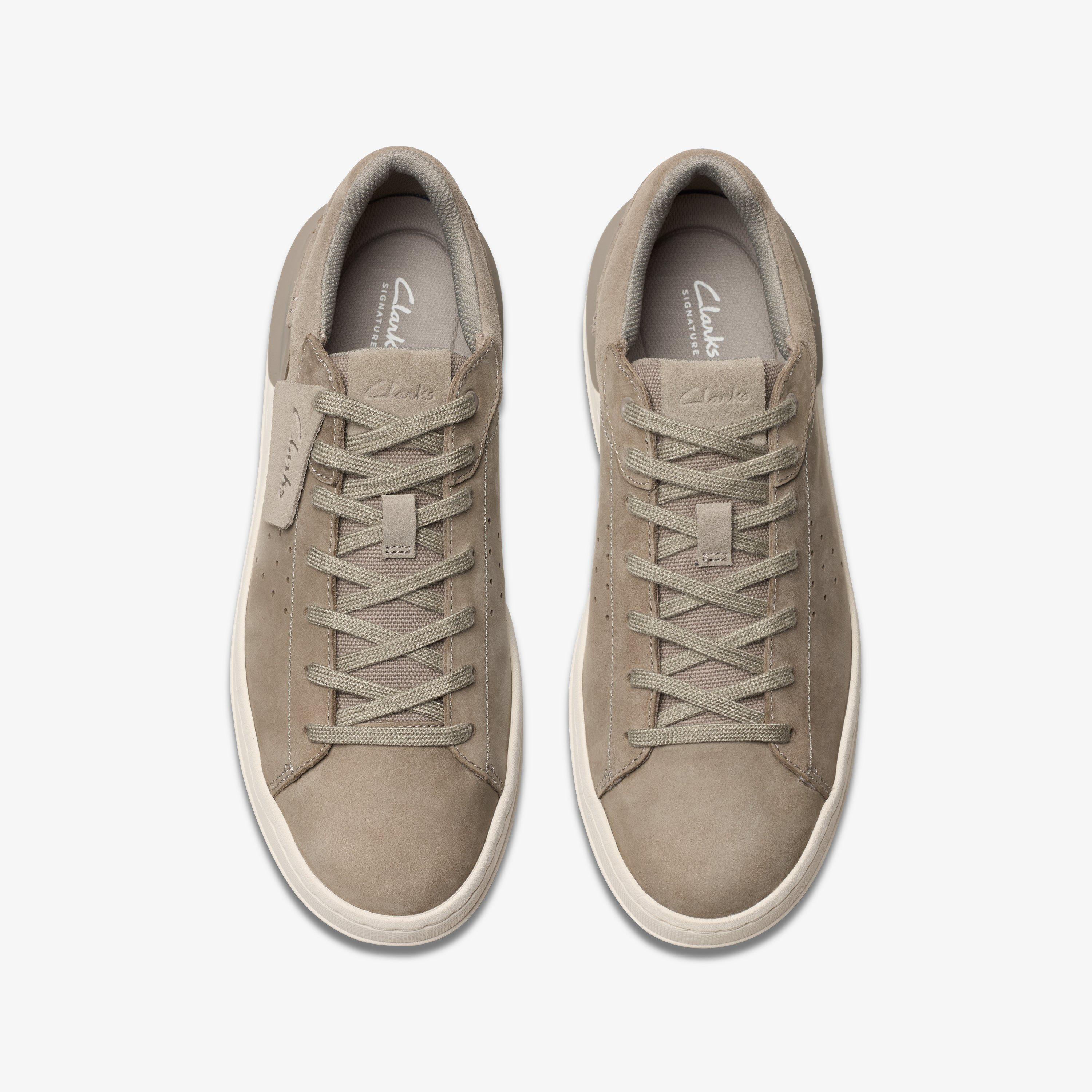 Mens Courtlite2 Run Grey Nubuck Sneakers| Clarks