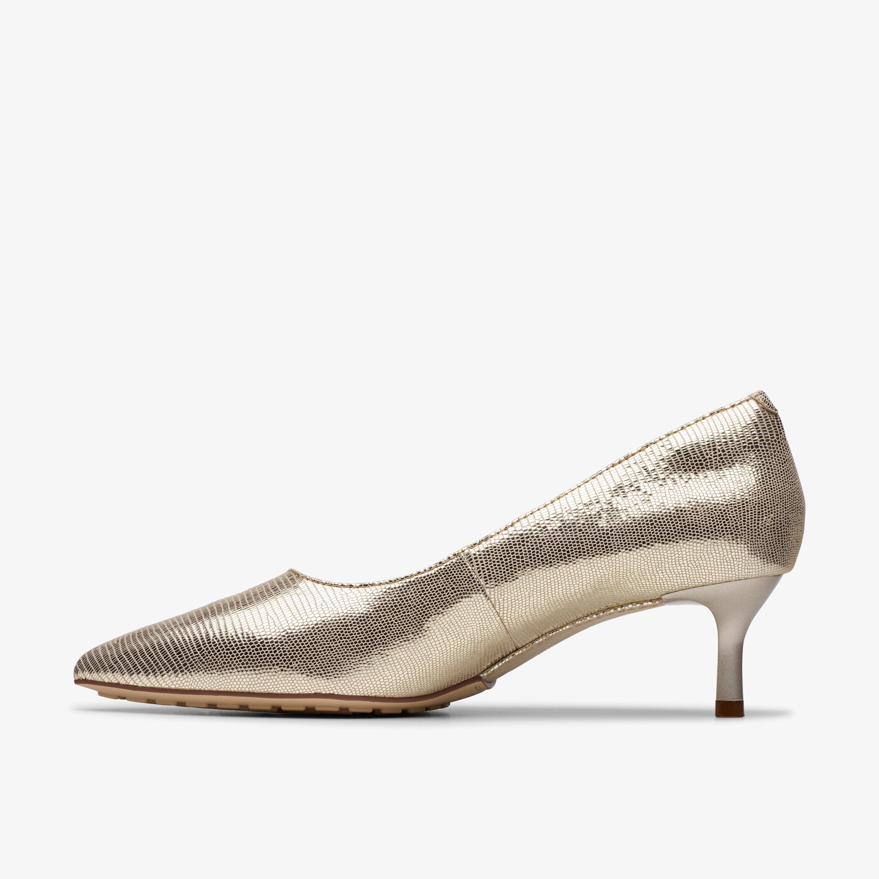 Adela Court Pumps in interessantem Champagnerfarben für Damen | Clarks