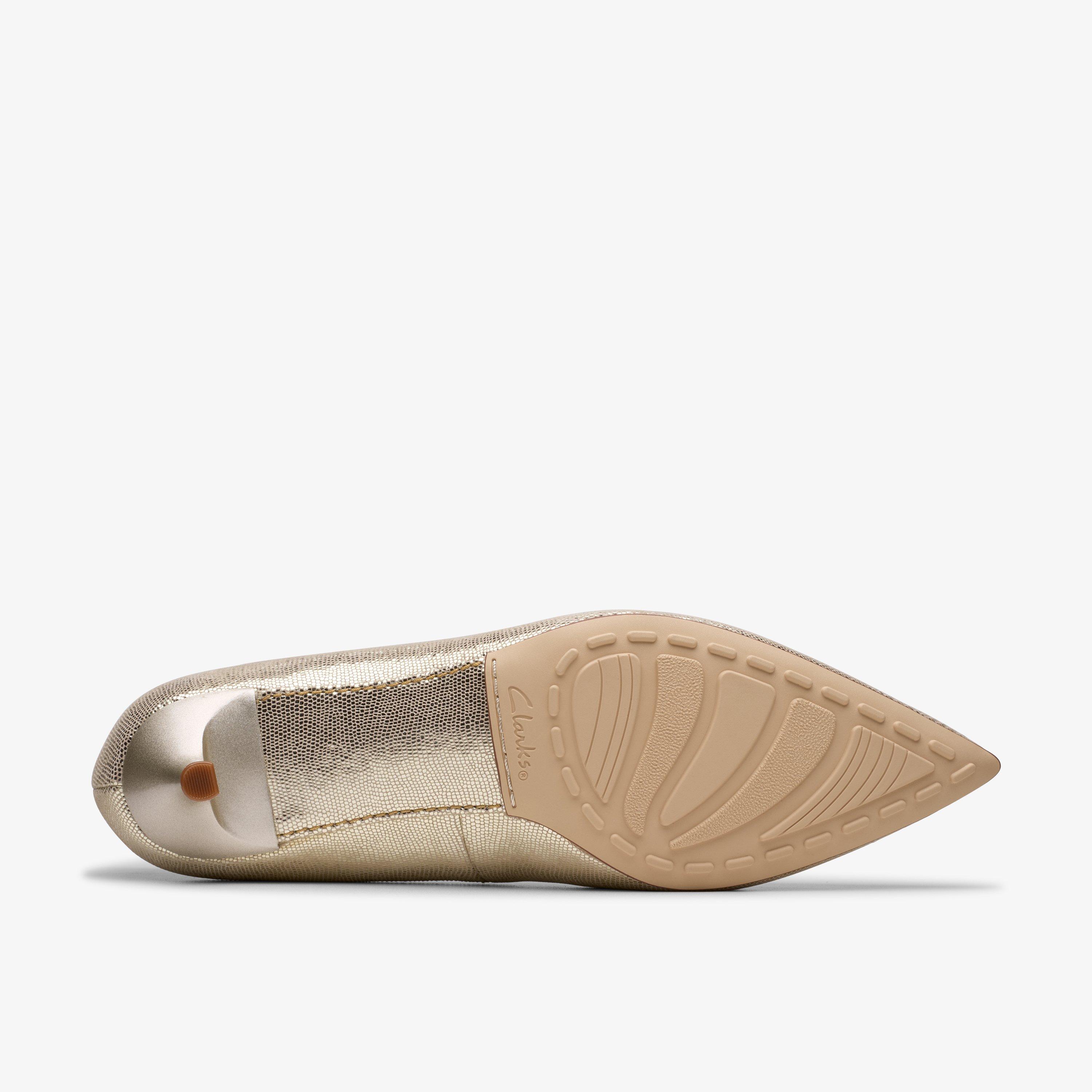Scarpe da donna Adela Court Champagne Int Court Slip On con tacco alto ...