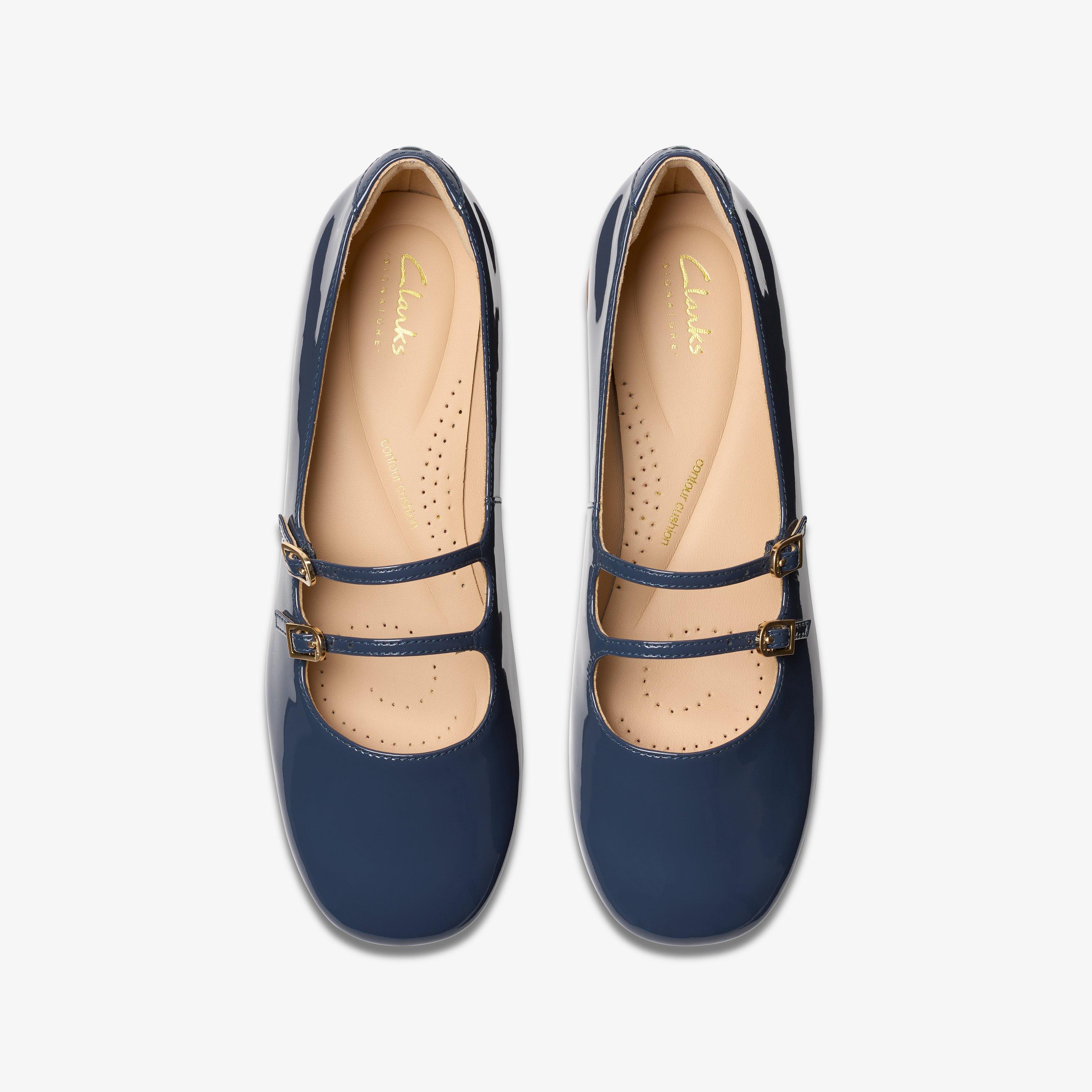 Chaussures Femme Daiss30 Shine Marine Verni Escarpin Ballet Mary Jane ...