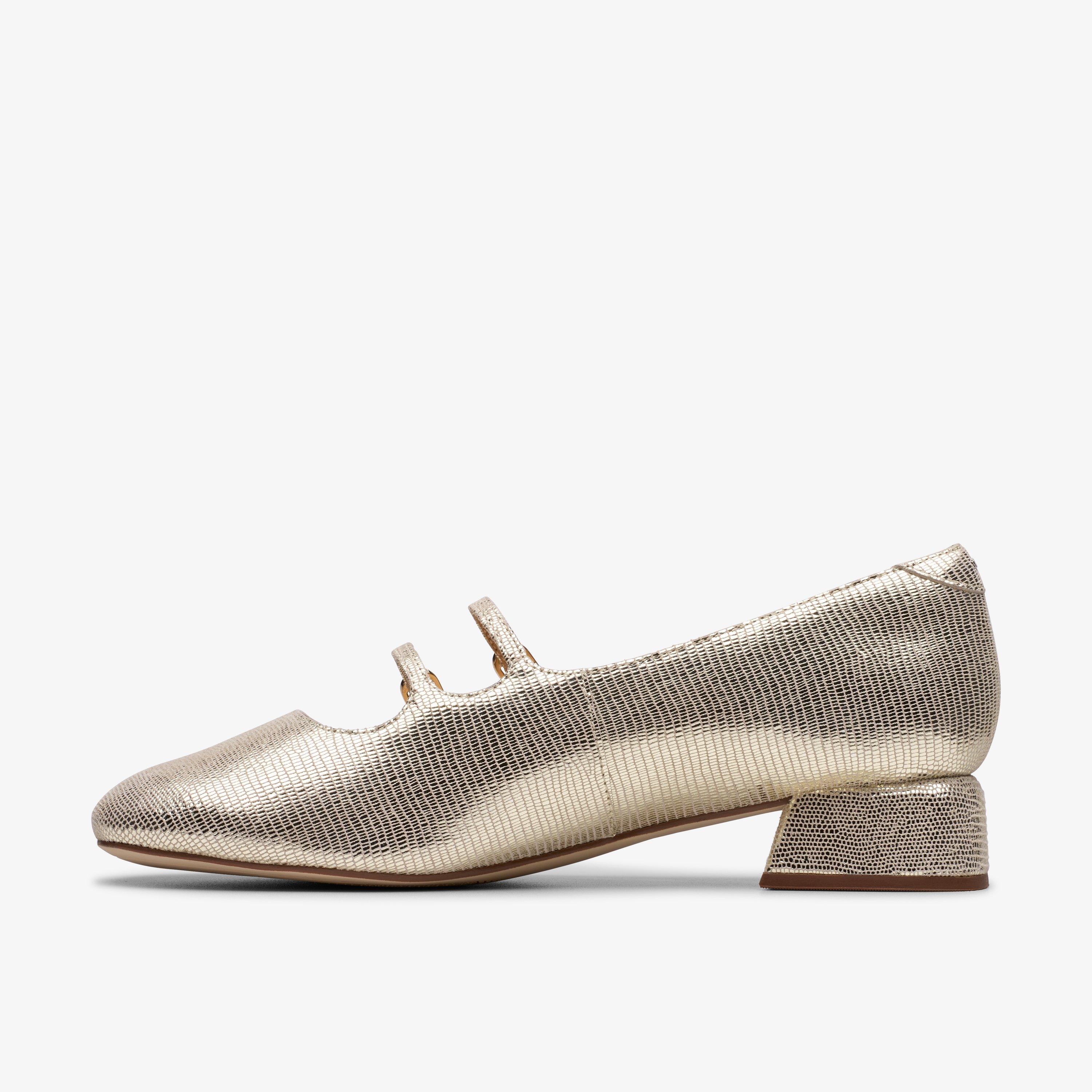 Scarpe da donna Daiss30 Shine Champagne Int Court Ballet Pump Mary Jane ...