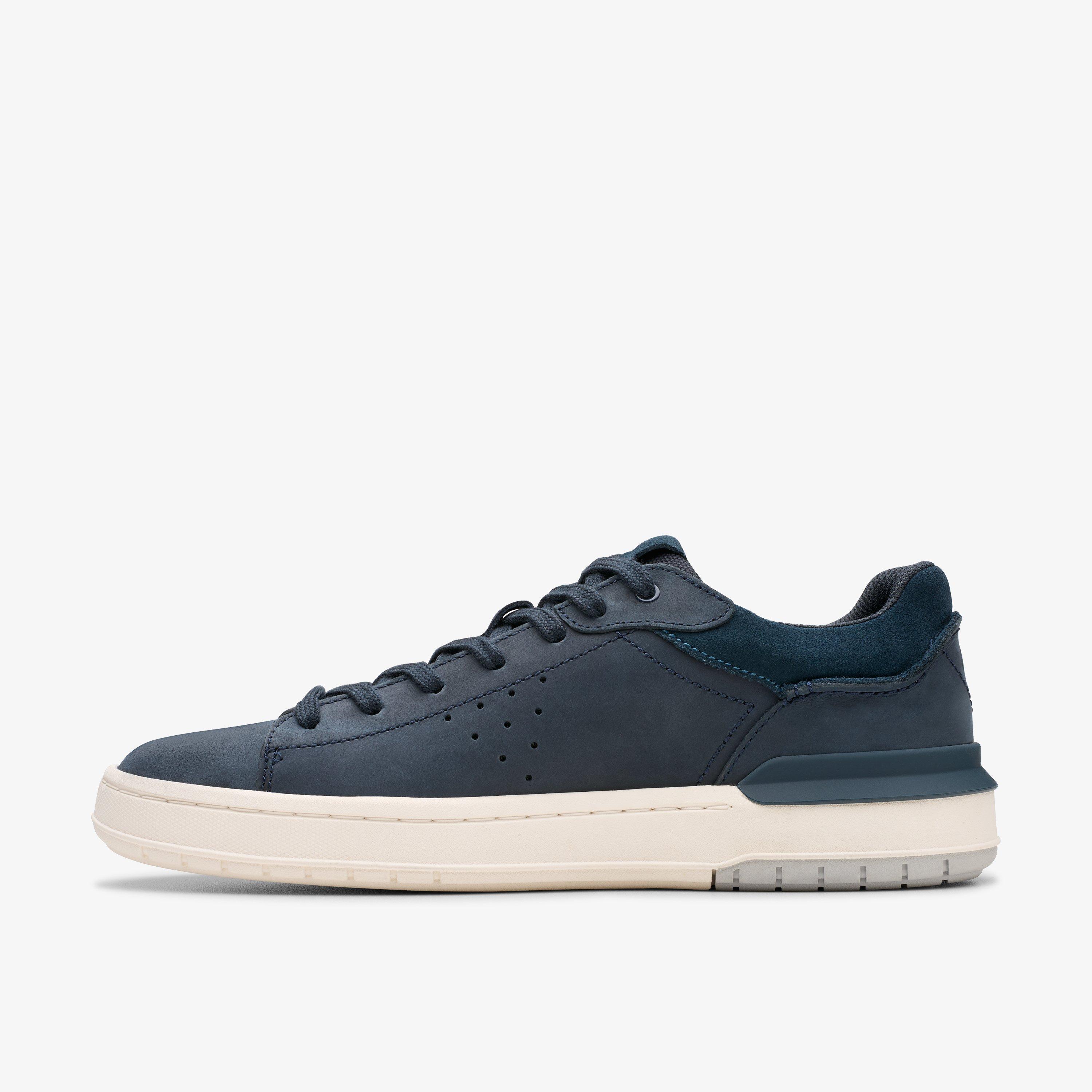 Mens Courtlite2 Run Navy Nubuck Sneakers | Clarks CA