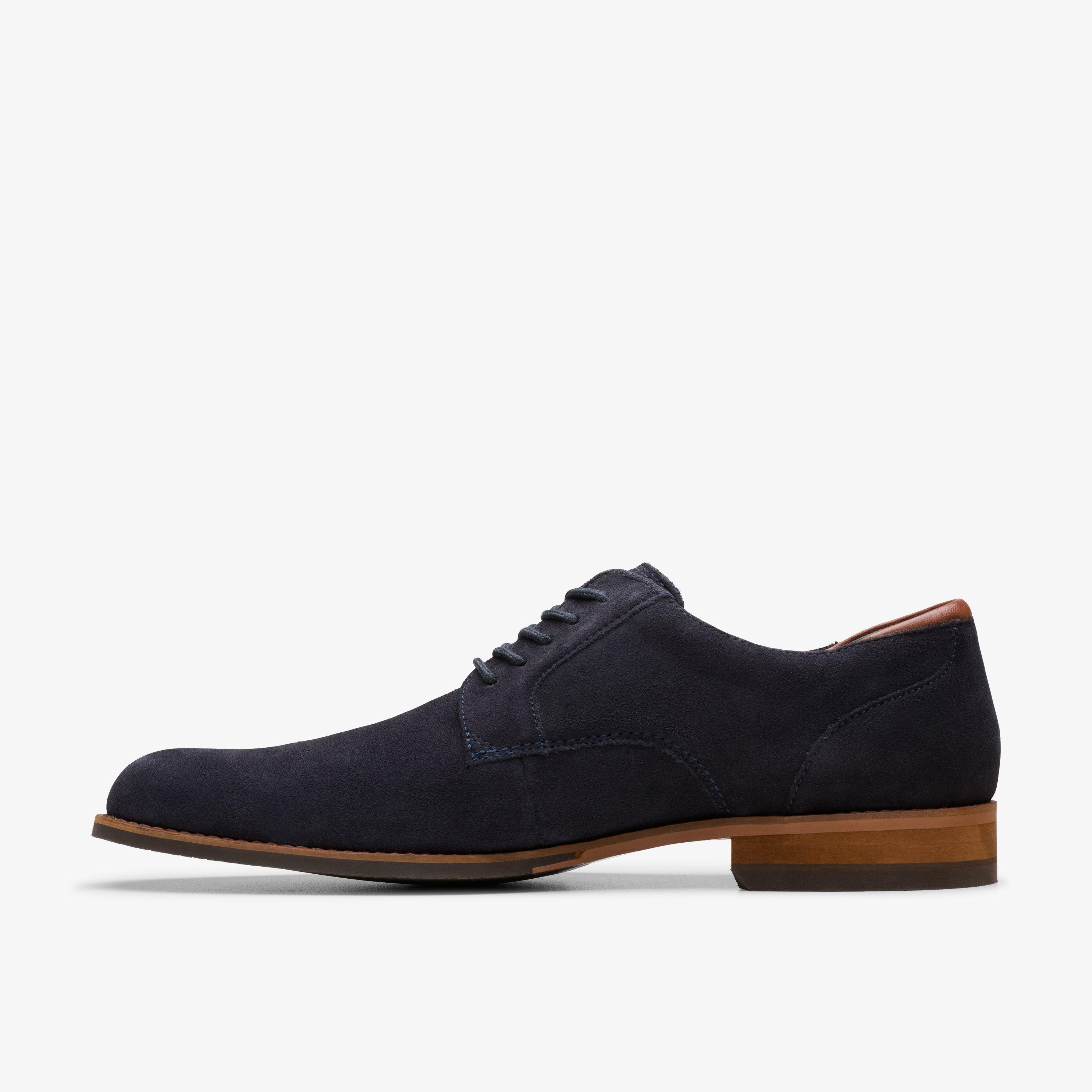 Zapatos de cordones de ante azul marino para hombre CraftArlo Lace | Clarks