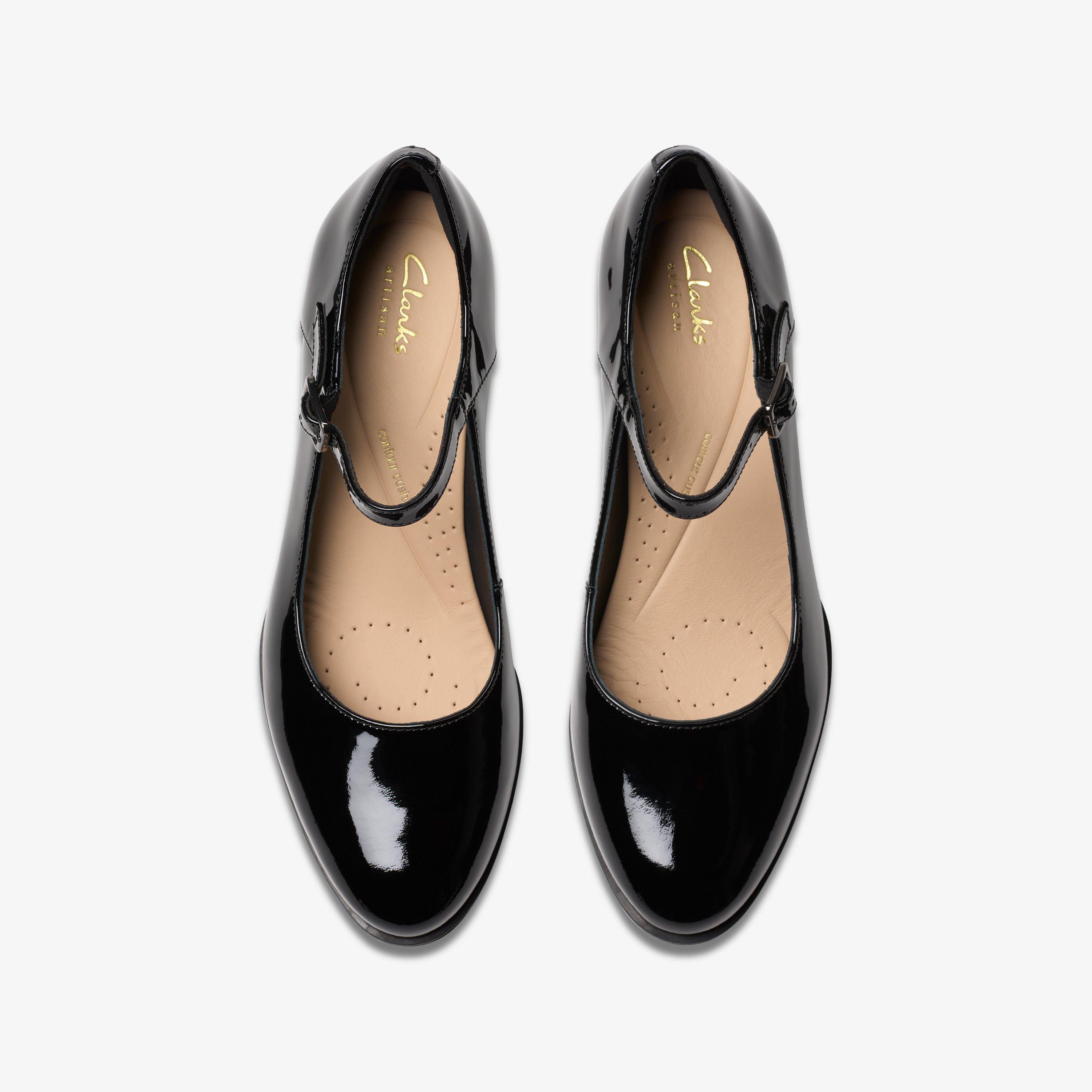 FEMME Freva55 Strap en cuir verni noir Chaussures | Clarks