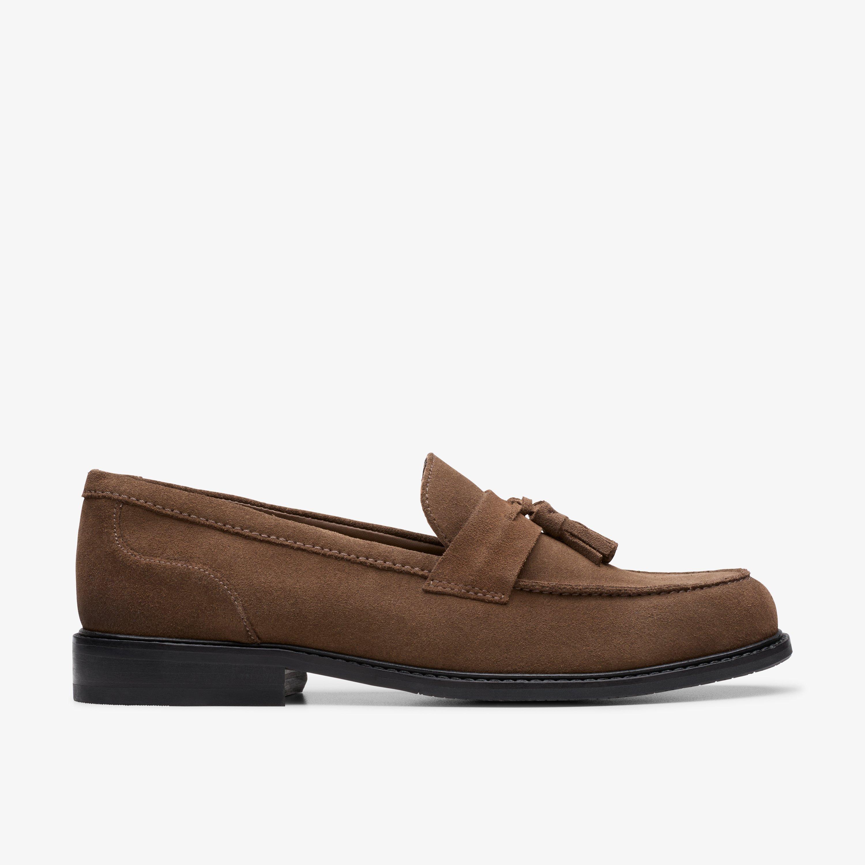 Mens CraftArlo Step Brown Suede Slip Ons | Clarks