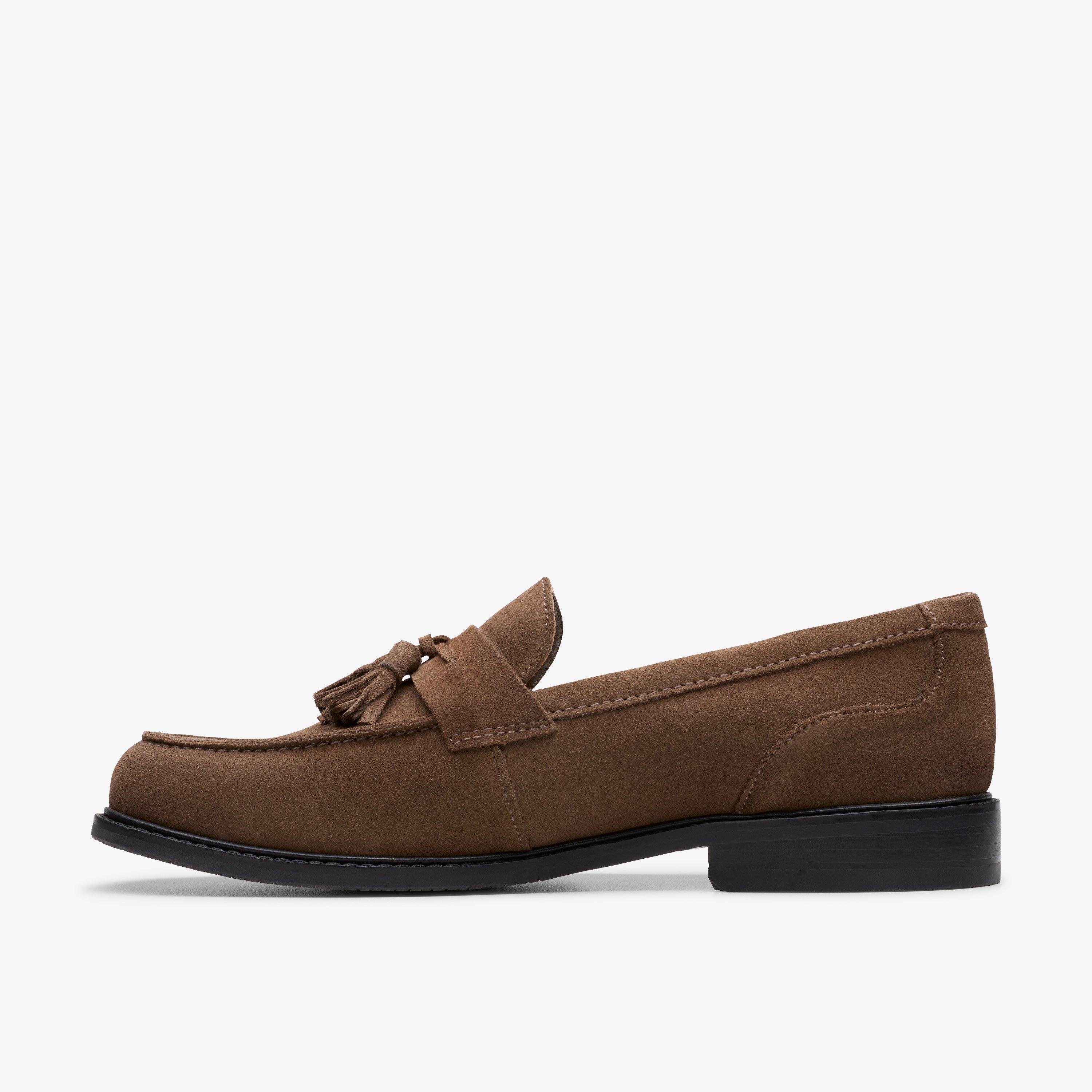 Mens CraftArlo Step Brown Suede Slip Ons | Clarks
