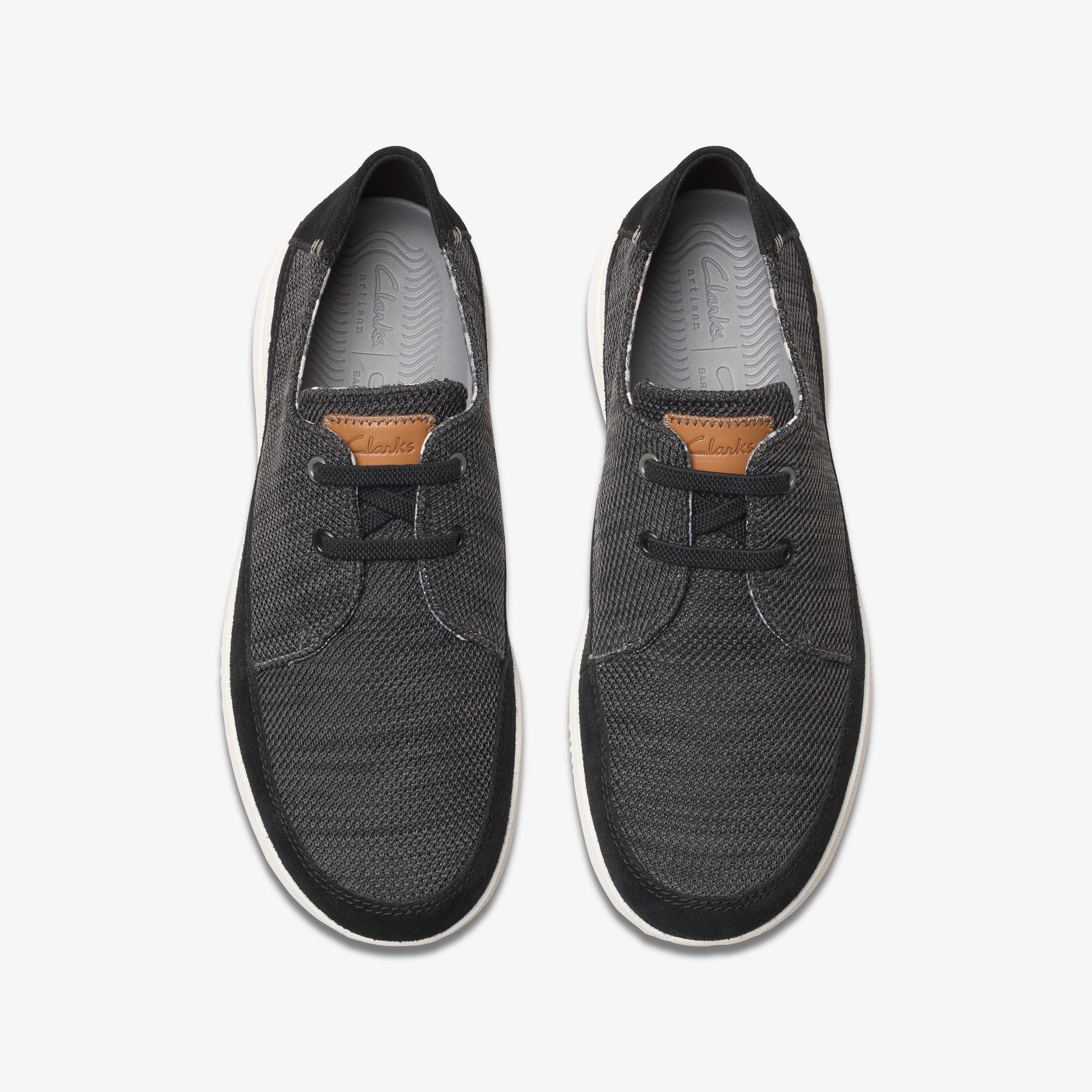 Mens Easeway Lace Black Combination Sneakers | Clarks CA