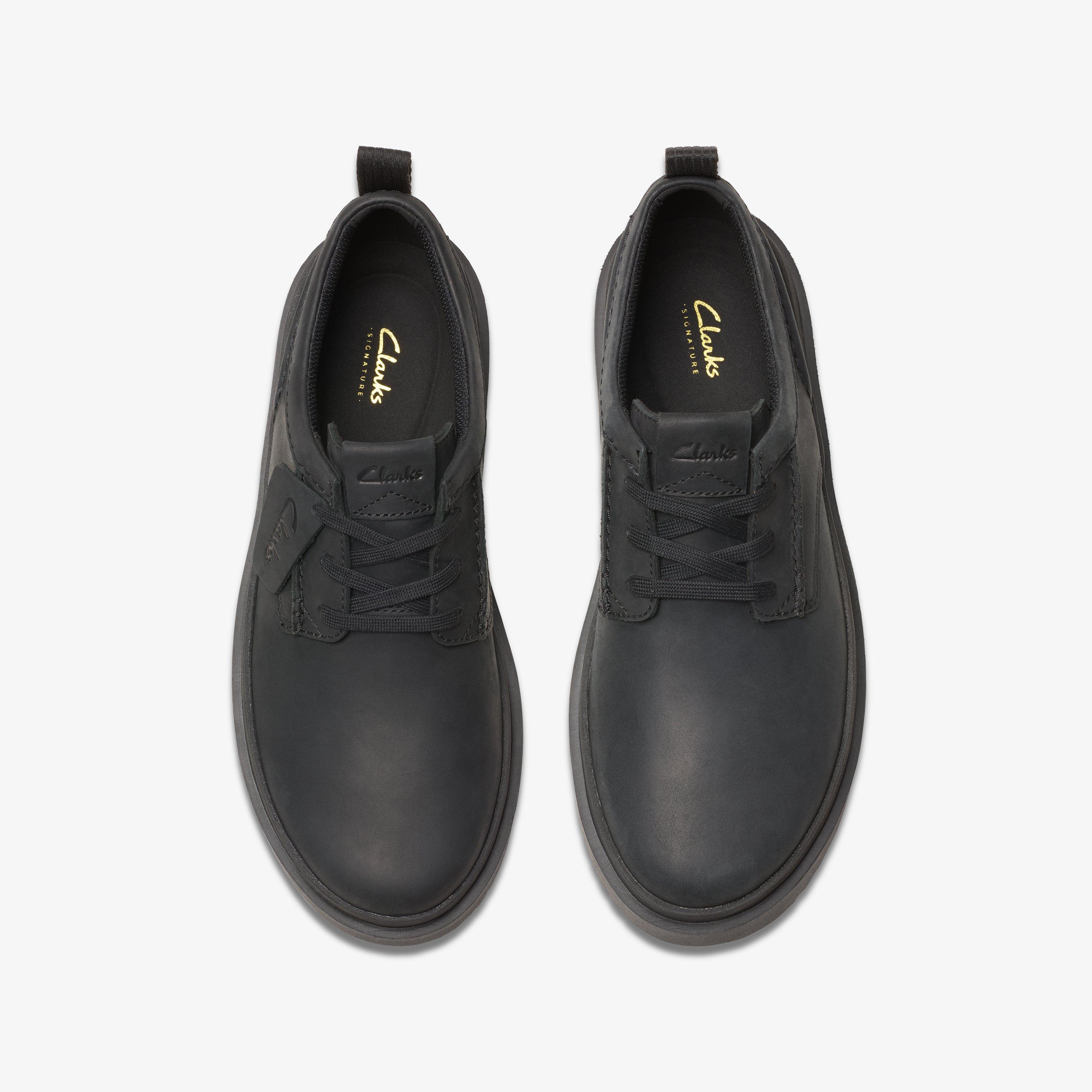 Heren Polden Lace Zwart Leer Geen | Clarks