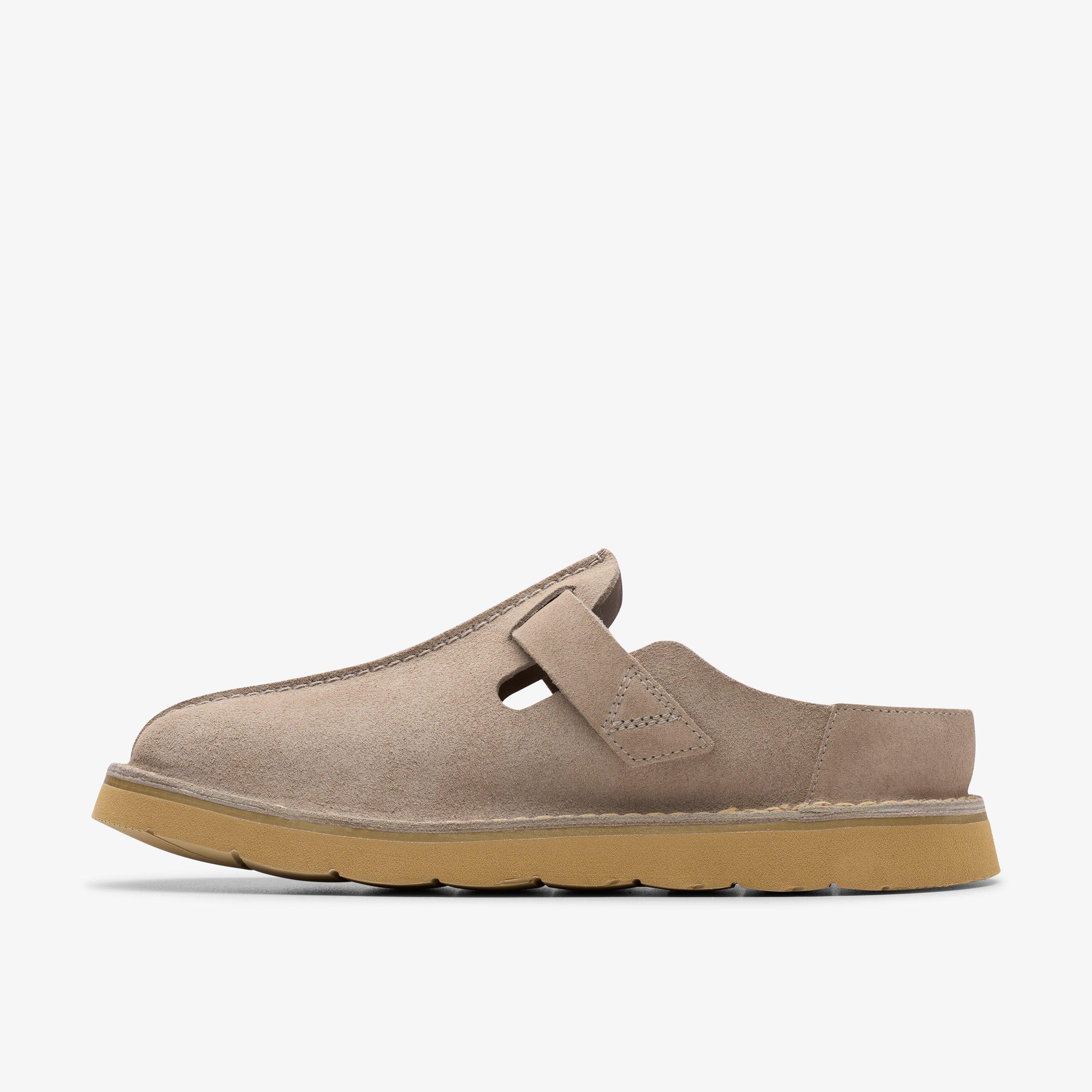 Mules Solsbury pour hommes en daim gris Aucun | Clarks