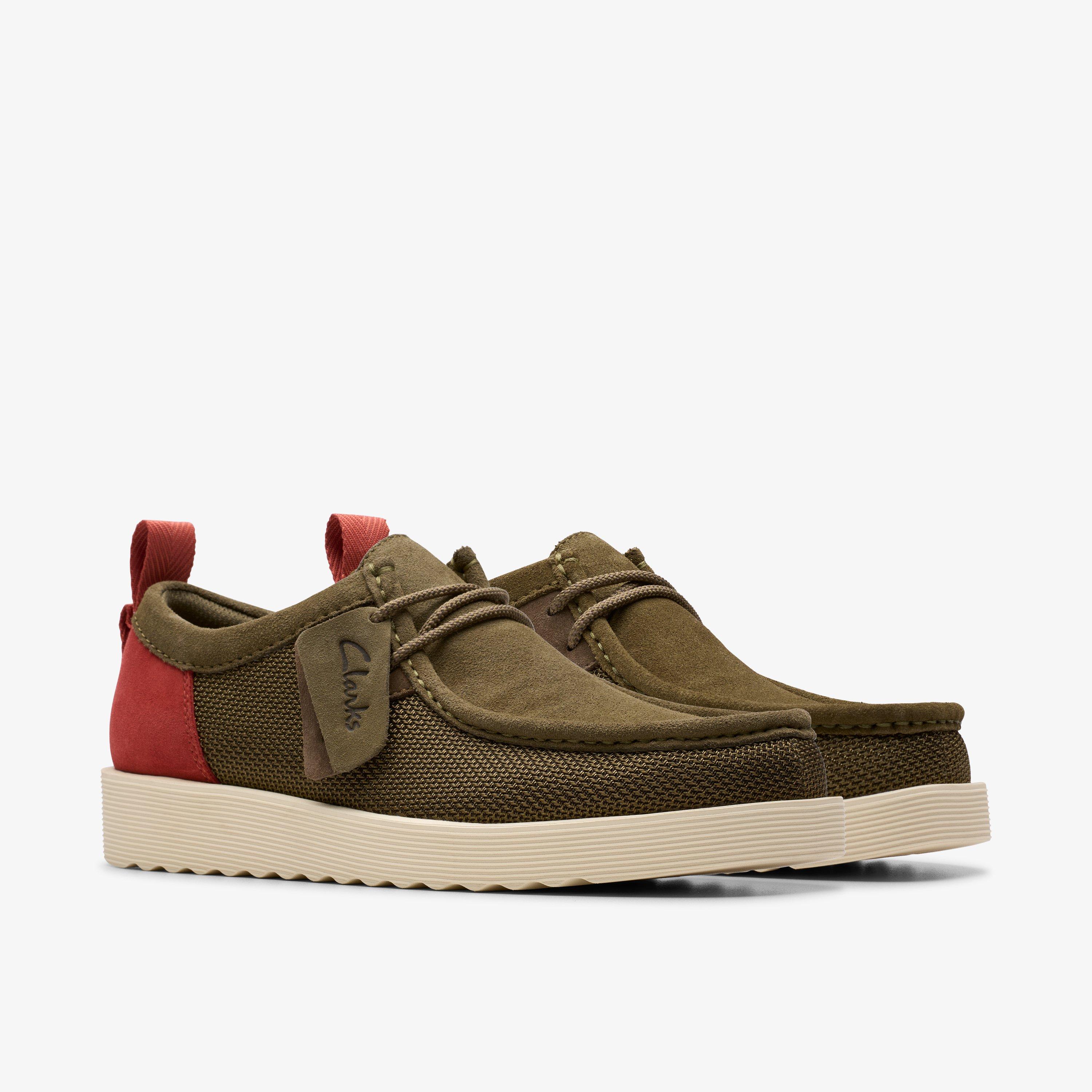 Mens Wallabee FTR 2 Lo Olive Combination Wallabee | Clarks