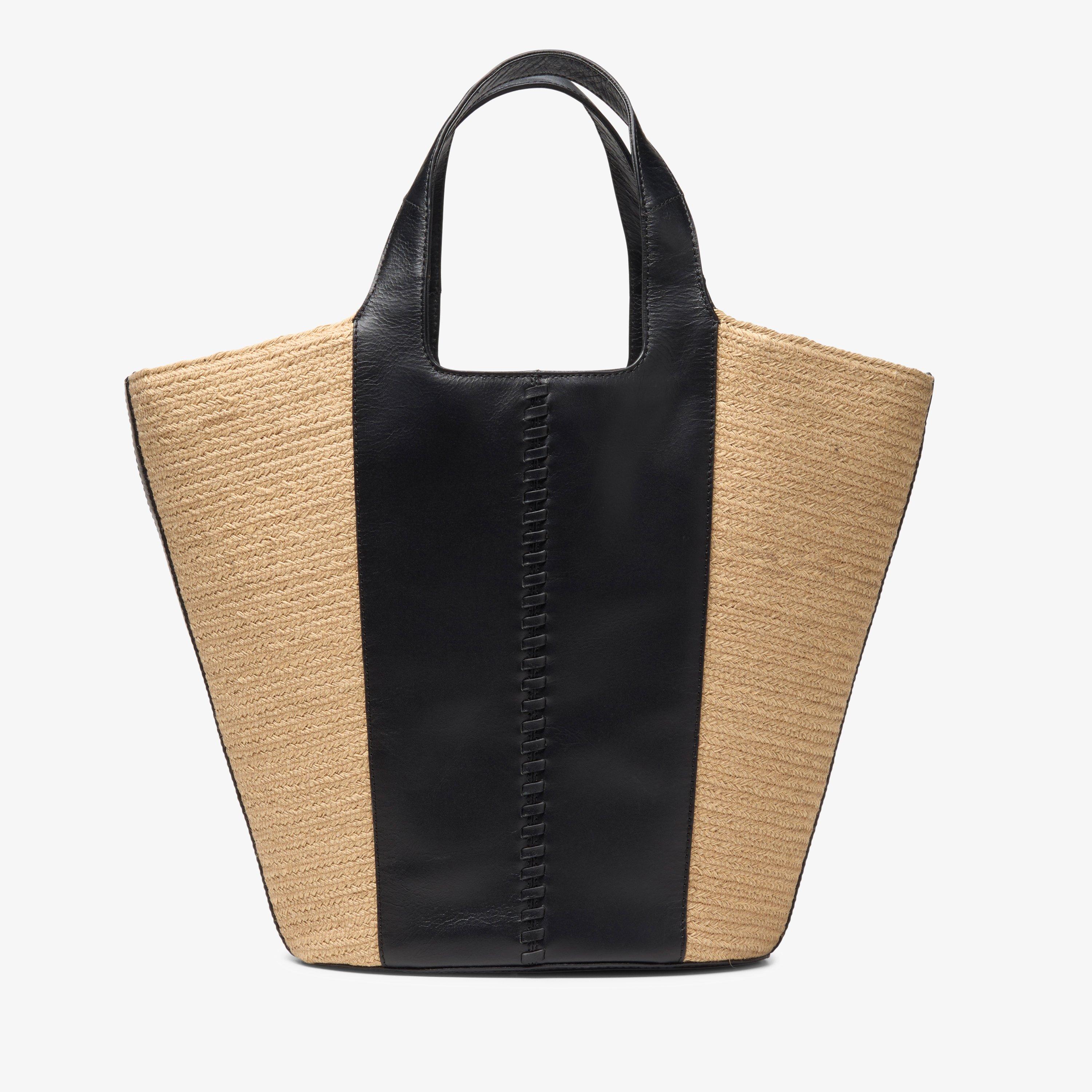 Womens Summery Large Black Combination Shoulder Bag, Cross Body Bag ...