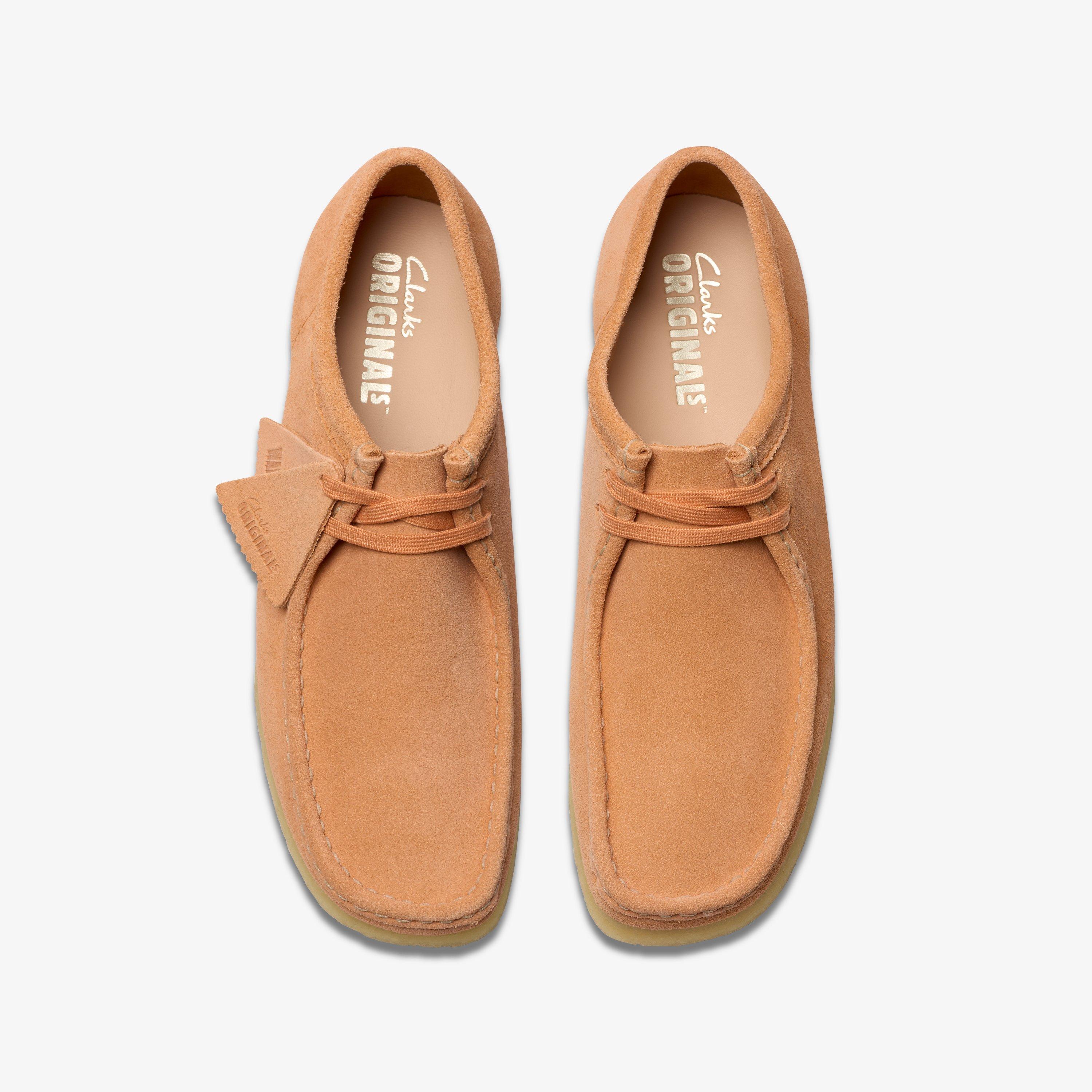 Mens Wallabee Pale Peach Suede Wallabee | Clarks