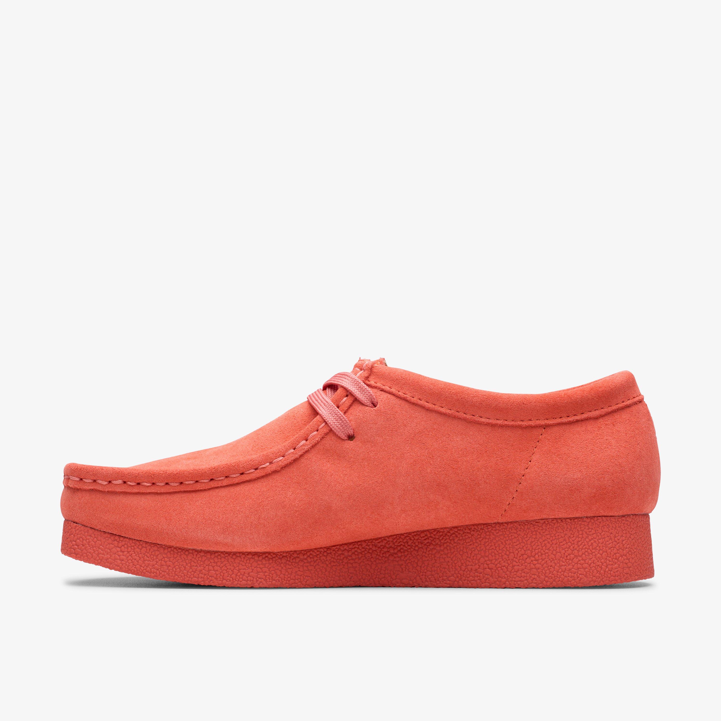 Chaussures à lacets Wallabee EVO Shue en daim corail pour femmes | Clarks