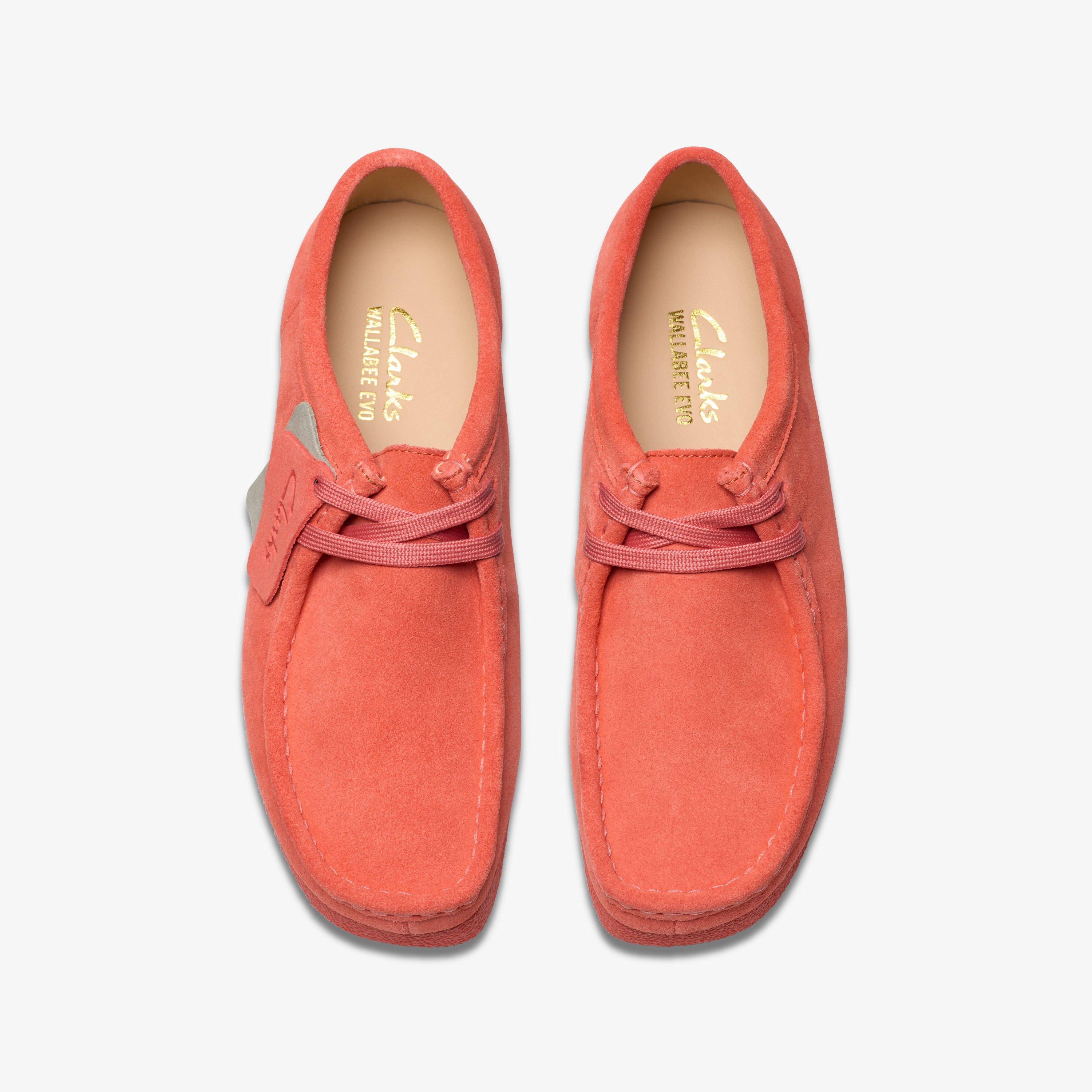Chaussures à lacets Wallabee EVO Shue en daim corail pour femmes | Clarks