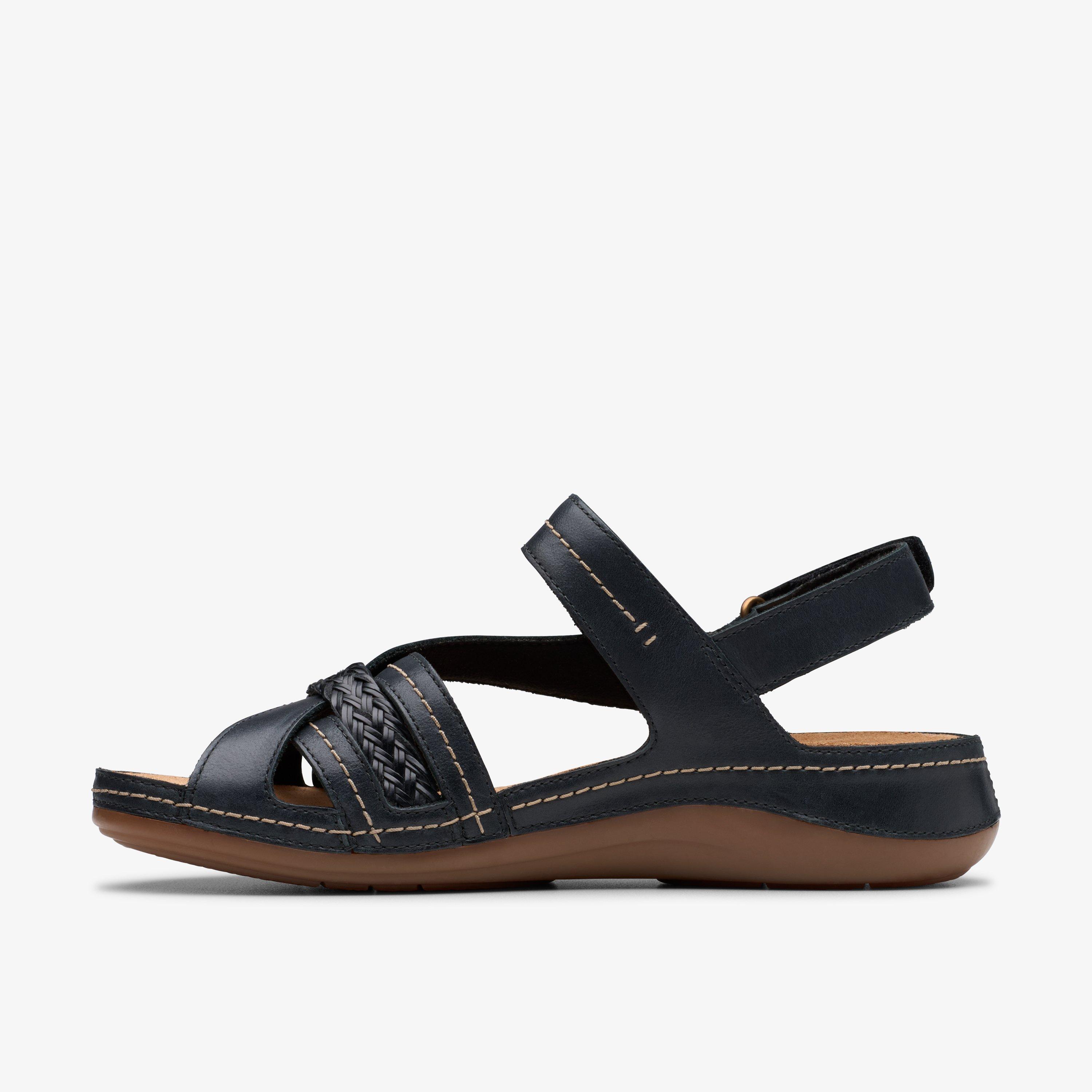 Women's Cecily Strap Black Combination Strappy Sandals | Clarks