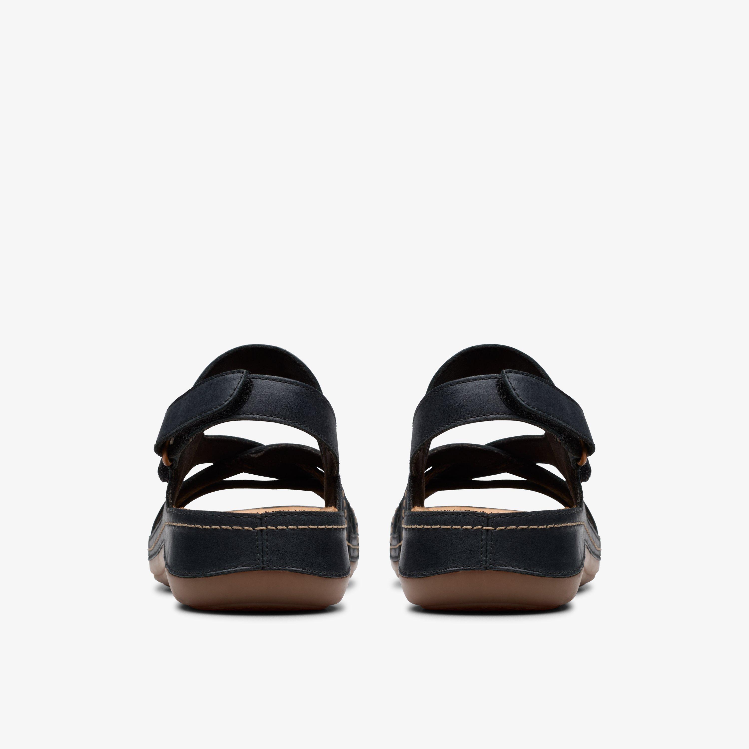 Women's Cecily Strap Black Combination Strappy Sandals | Clarks