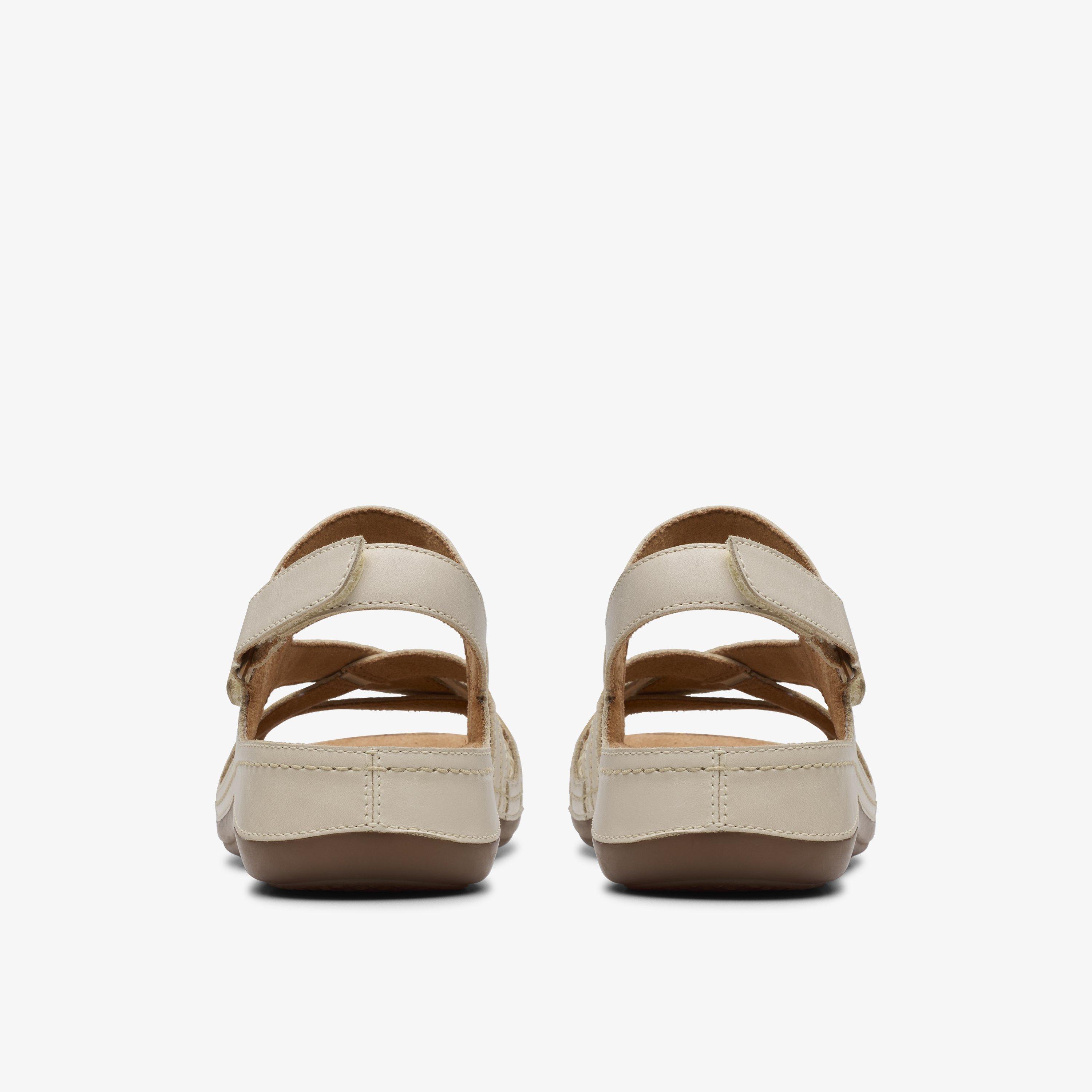 Women's Cecily Strap Cream Leather Strappy Sandals | Clarks