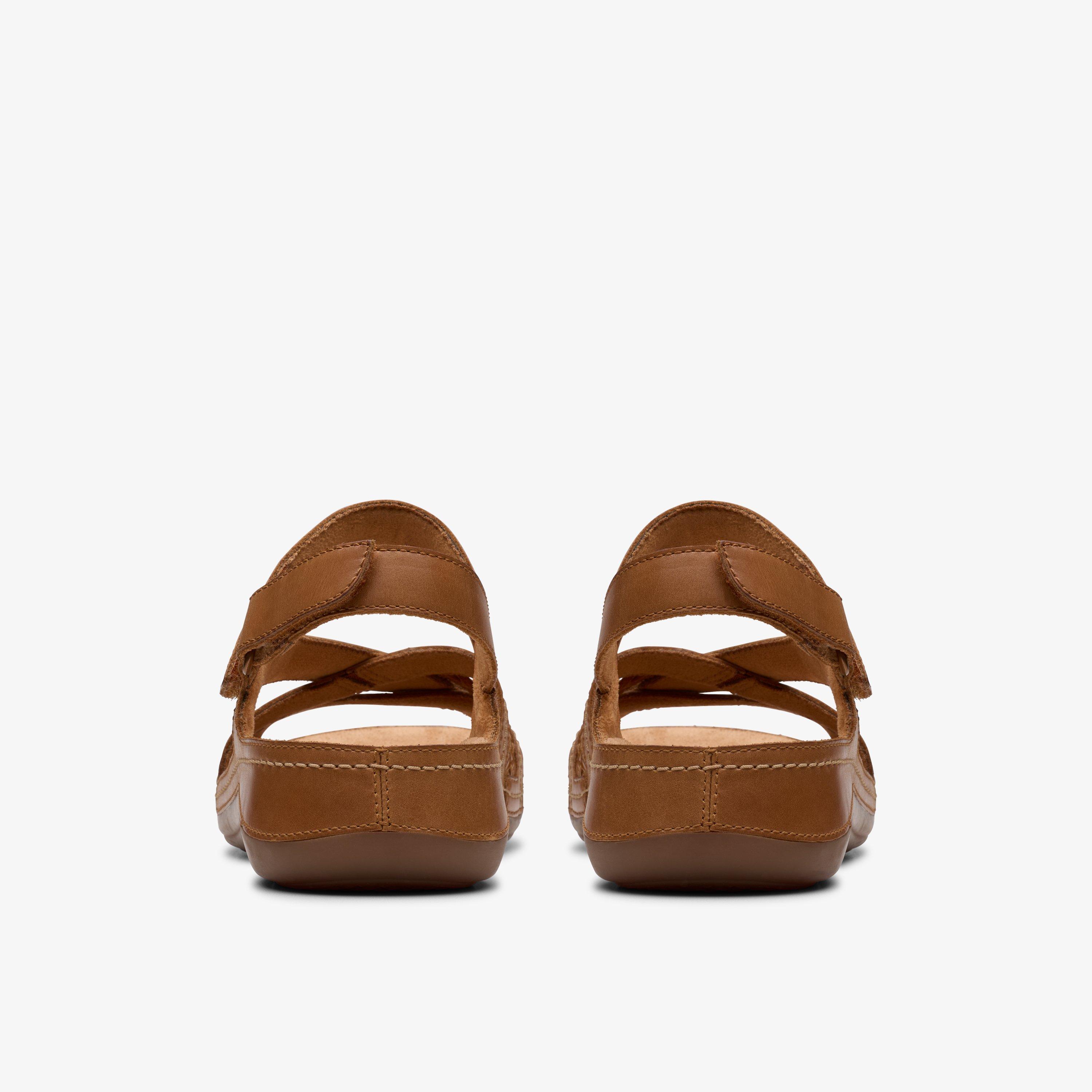 Women's Cecily Strap Tan Combination Strappy Sandals | Clarks