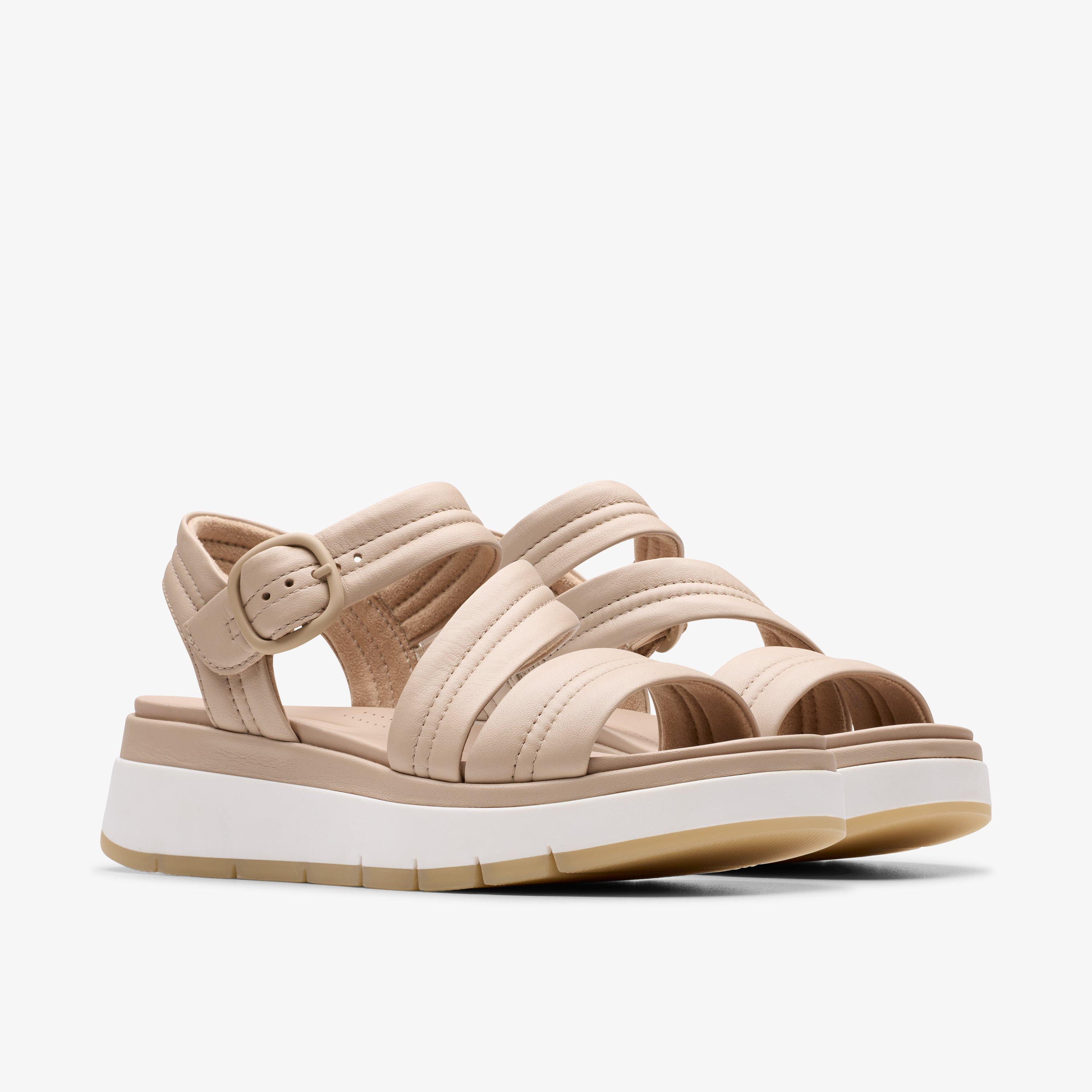Womens Tuscan Strap Sand Leather None | Clarks