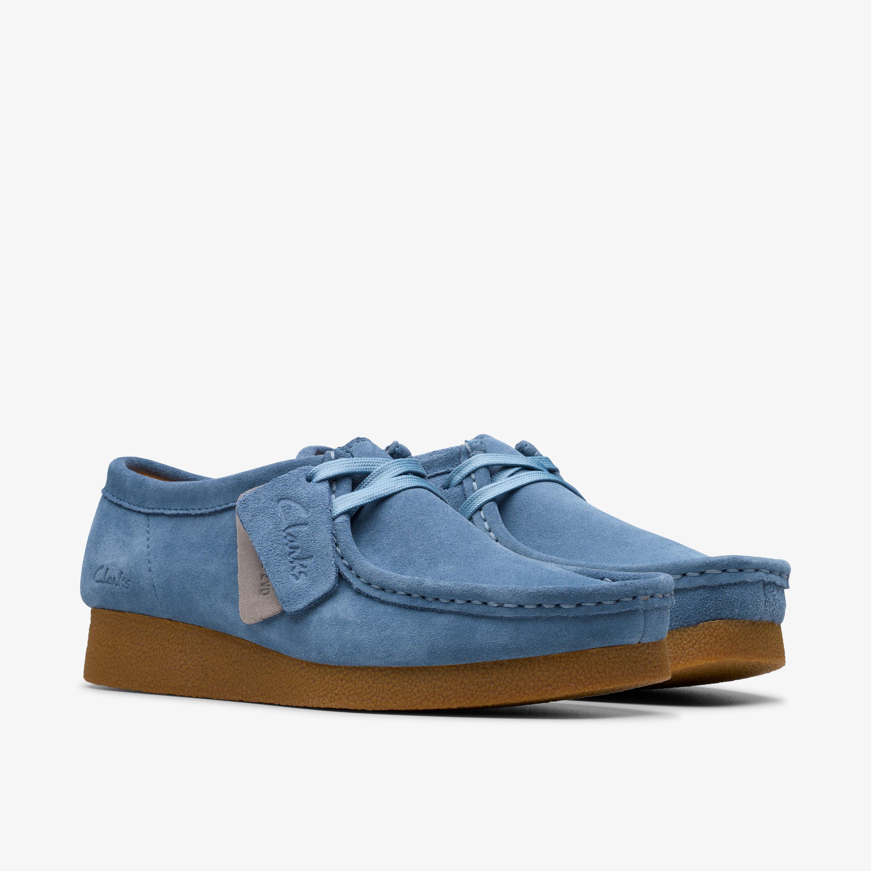 WallabeeEVOSh aus blauem Wildleder für Damen | Clarks