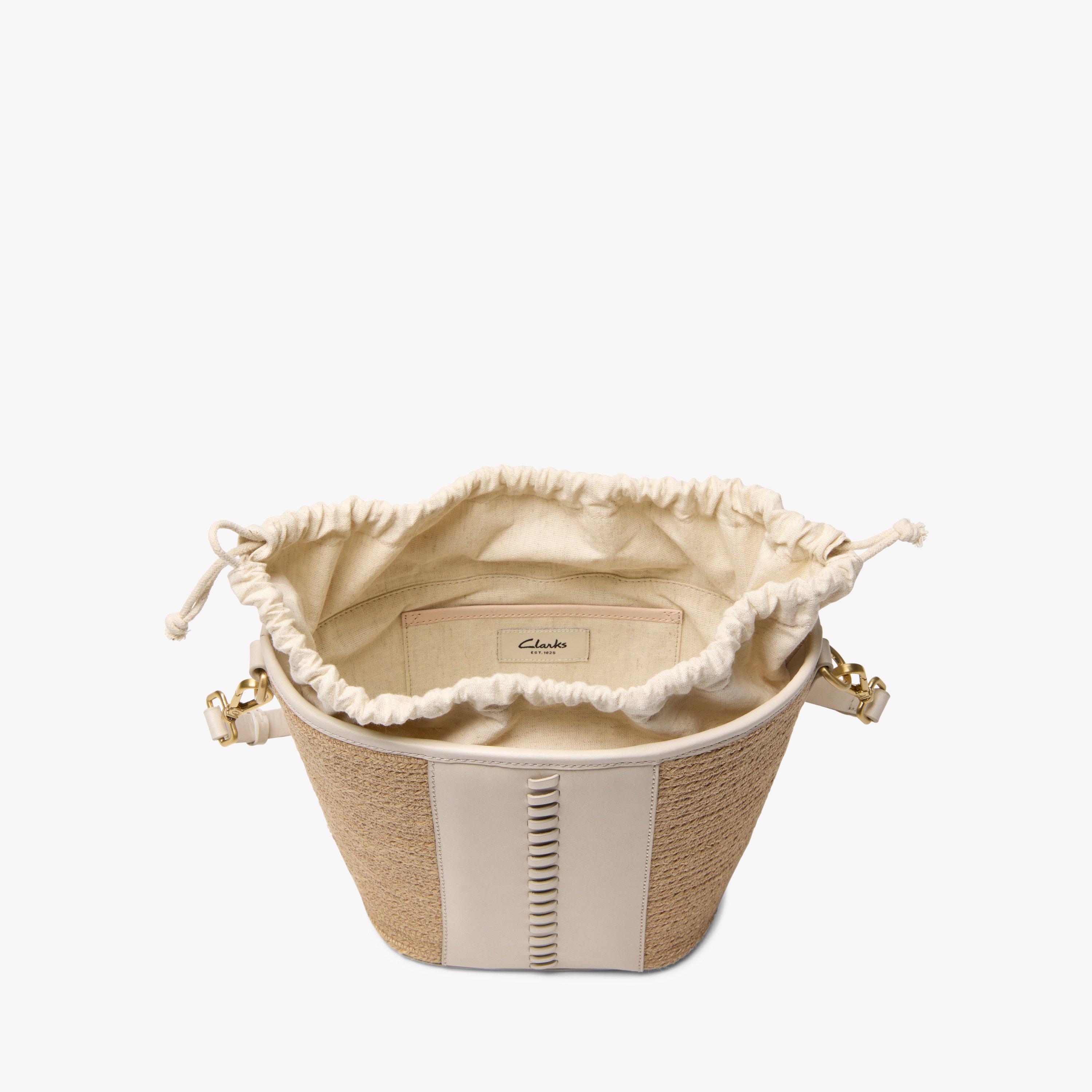 Womens Summery Mini Cream Leather Shoulder Bag, Cross Body Bag ...