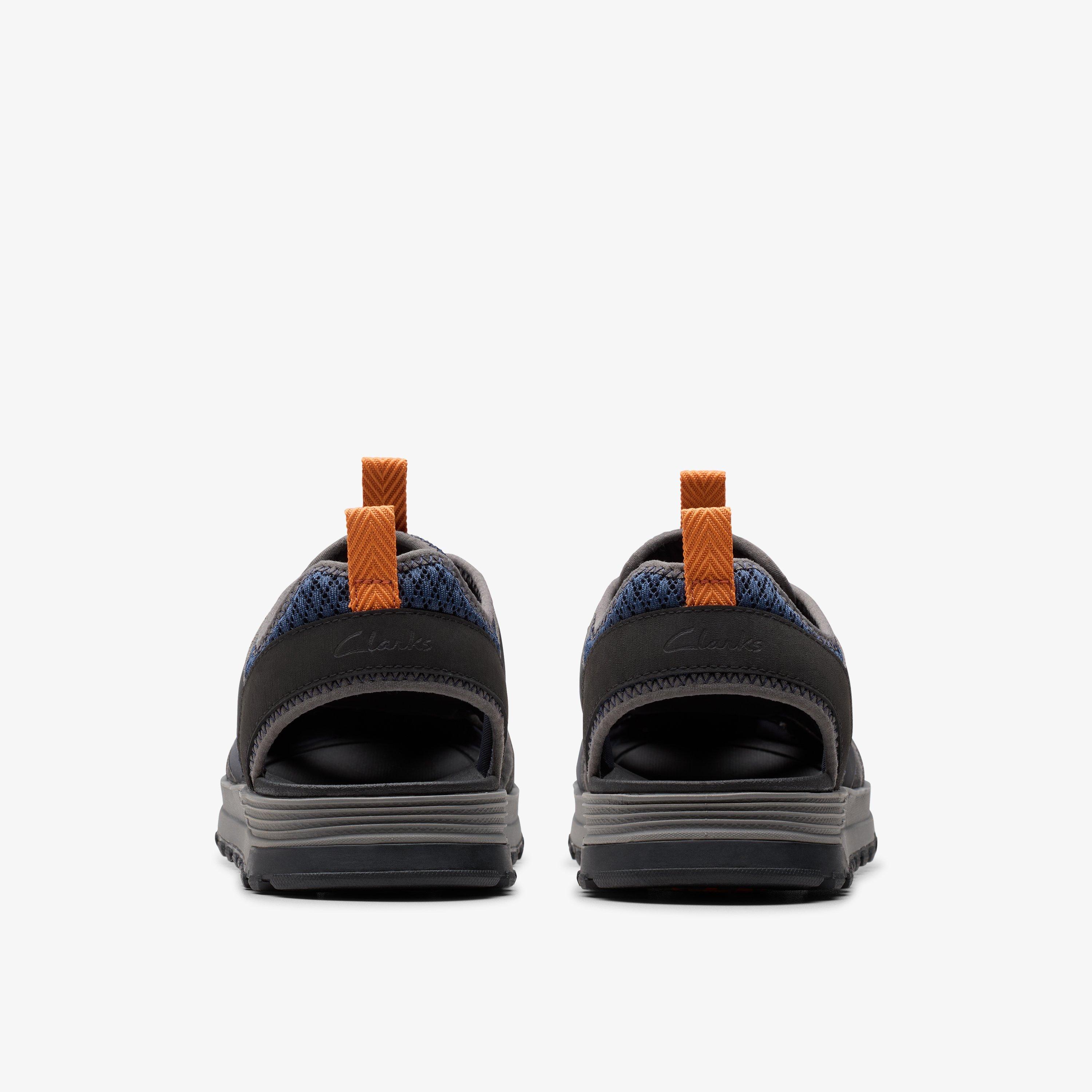 Mens ATL Trek Wave Navy Flat Sandals | Clarks