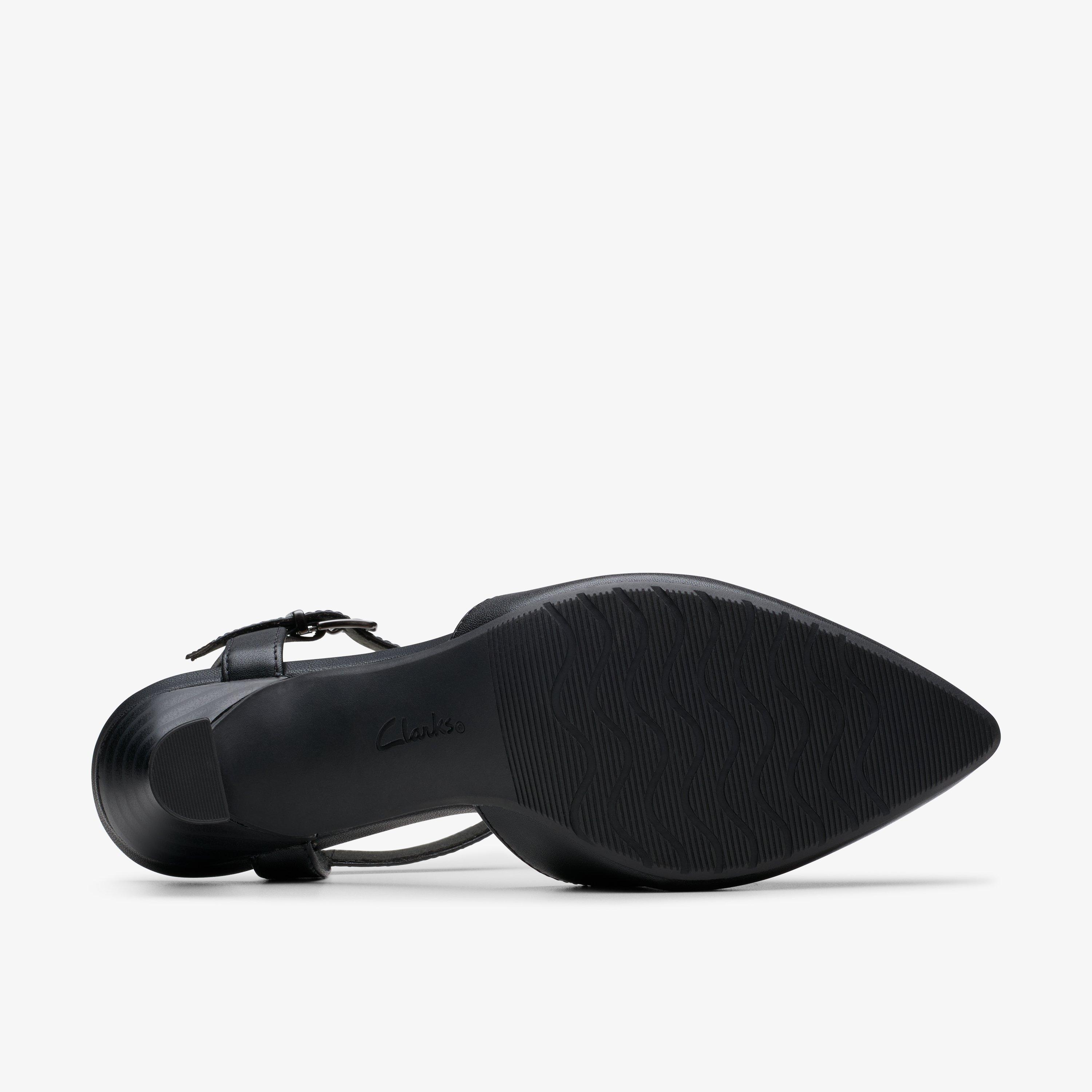 Women's Kataleyna Cora Black Leather Heels | Clarks