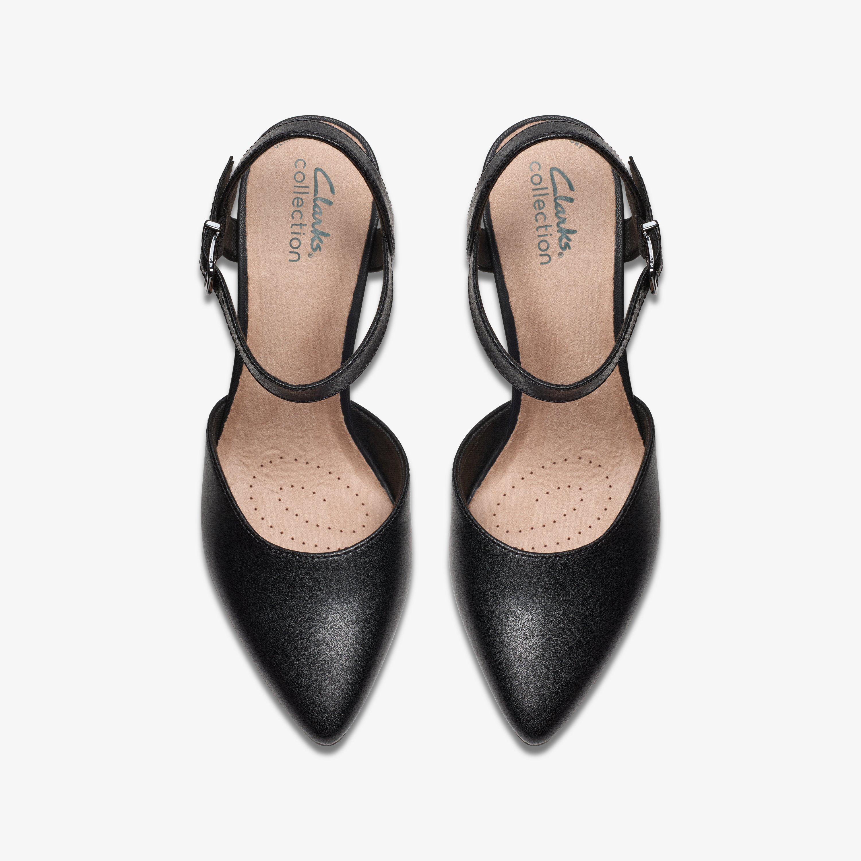 Women's Kataleyna Cora Black Leather Heels | Clarks