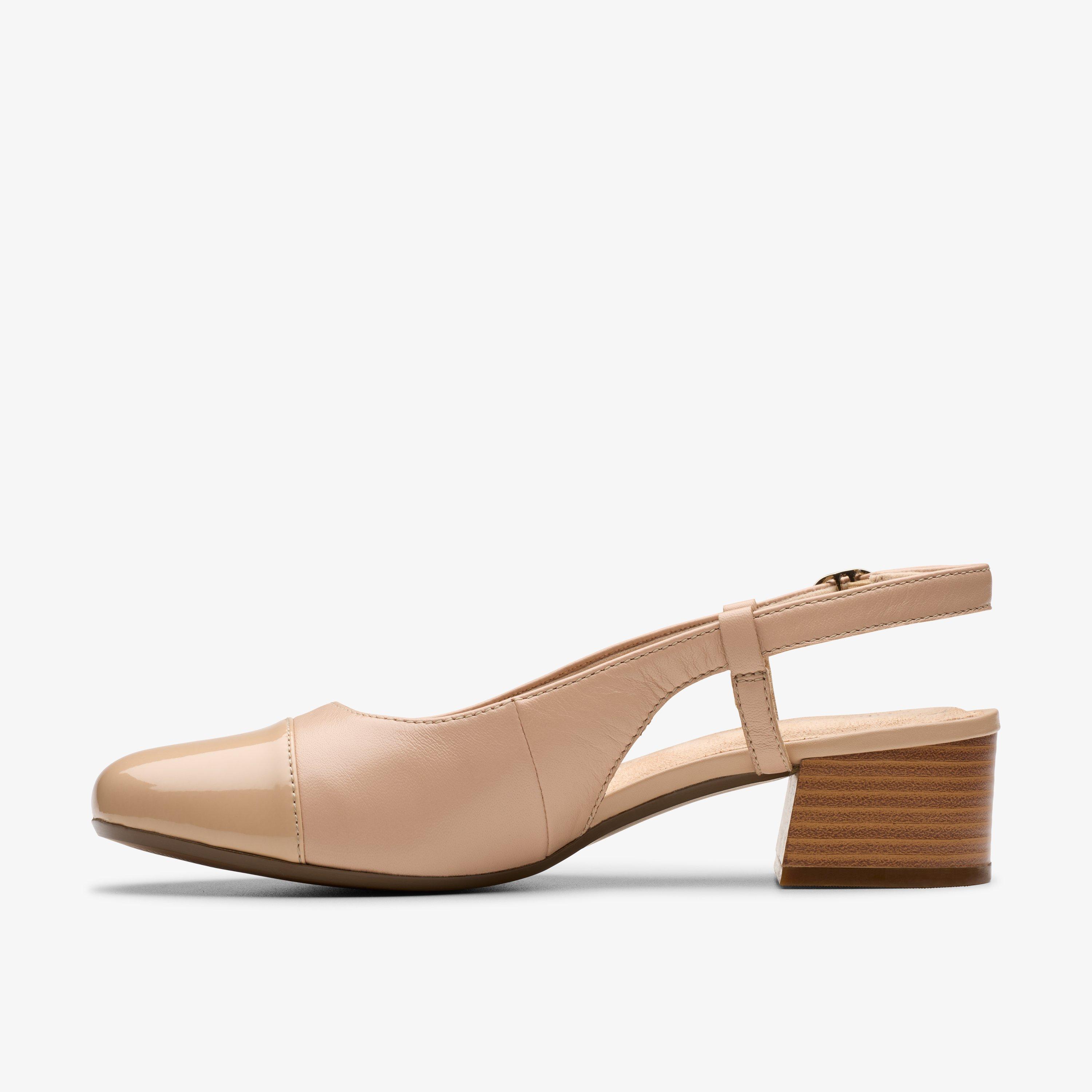 Womens Marilyn Rose Beige Combination Slip Ons | Clarks EU