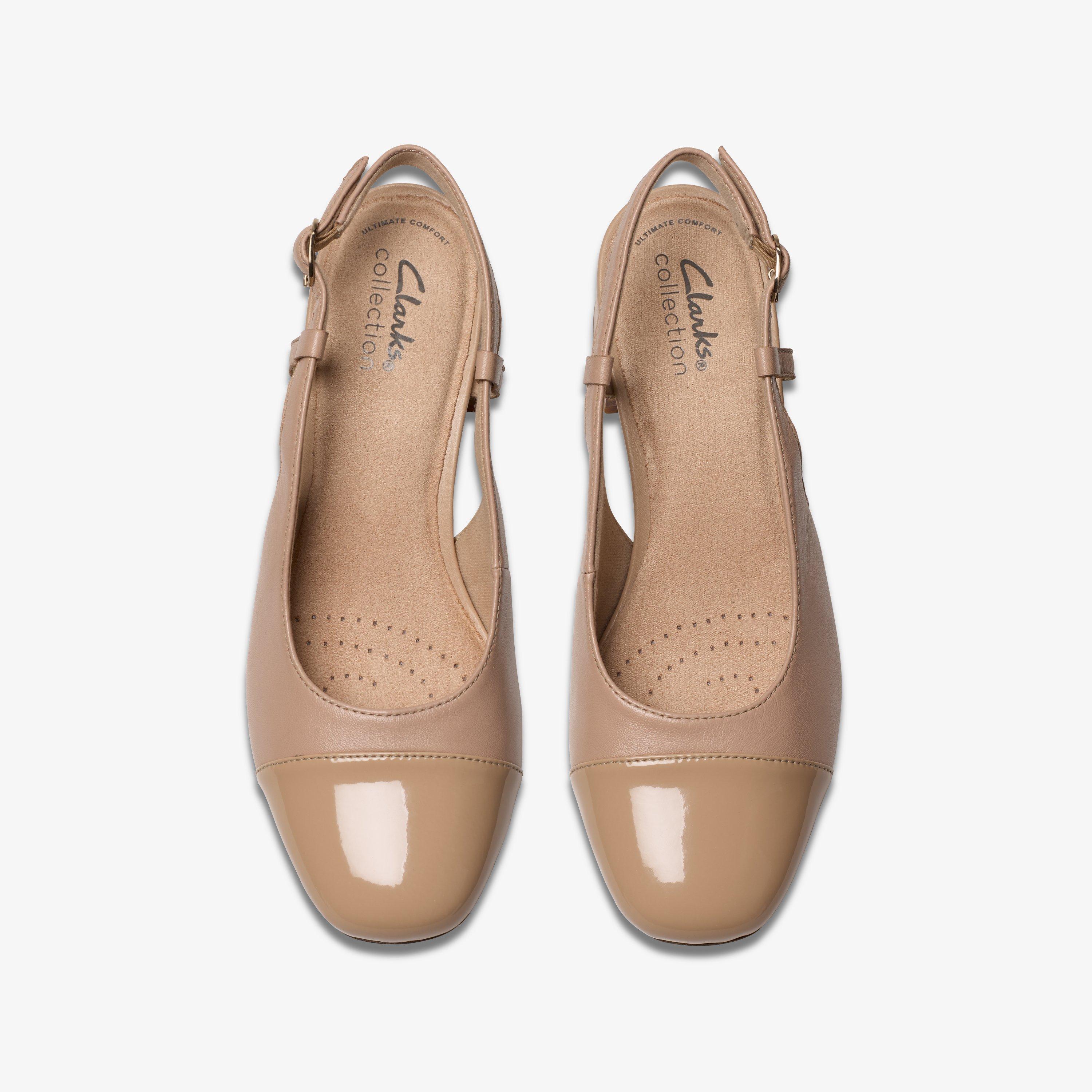Womens Marilyn Rose Beige Combination Slip Ons | Clarks EU
