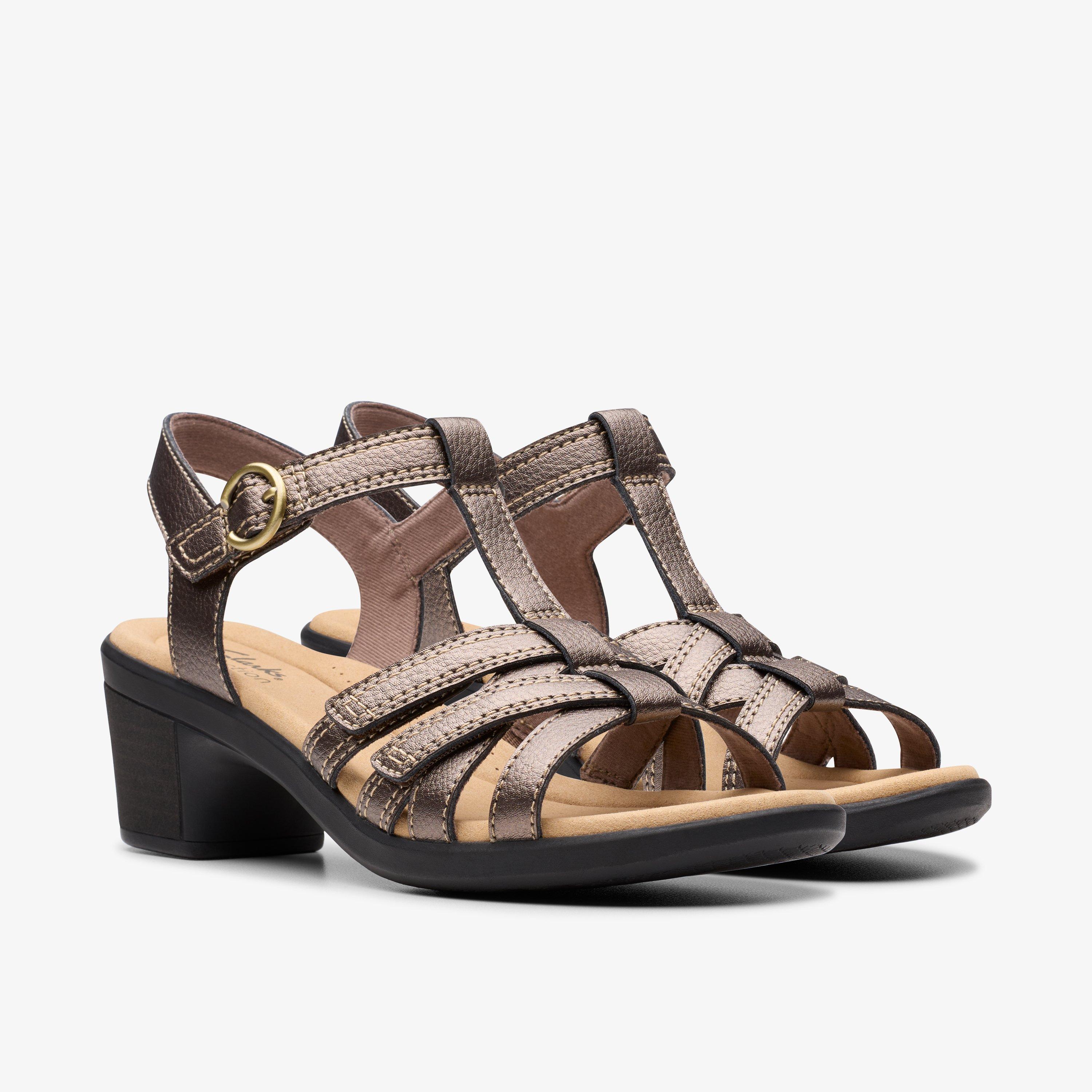 Women's Emily 2 Rose Bronze Metallic Heeled Sandals | Clarks