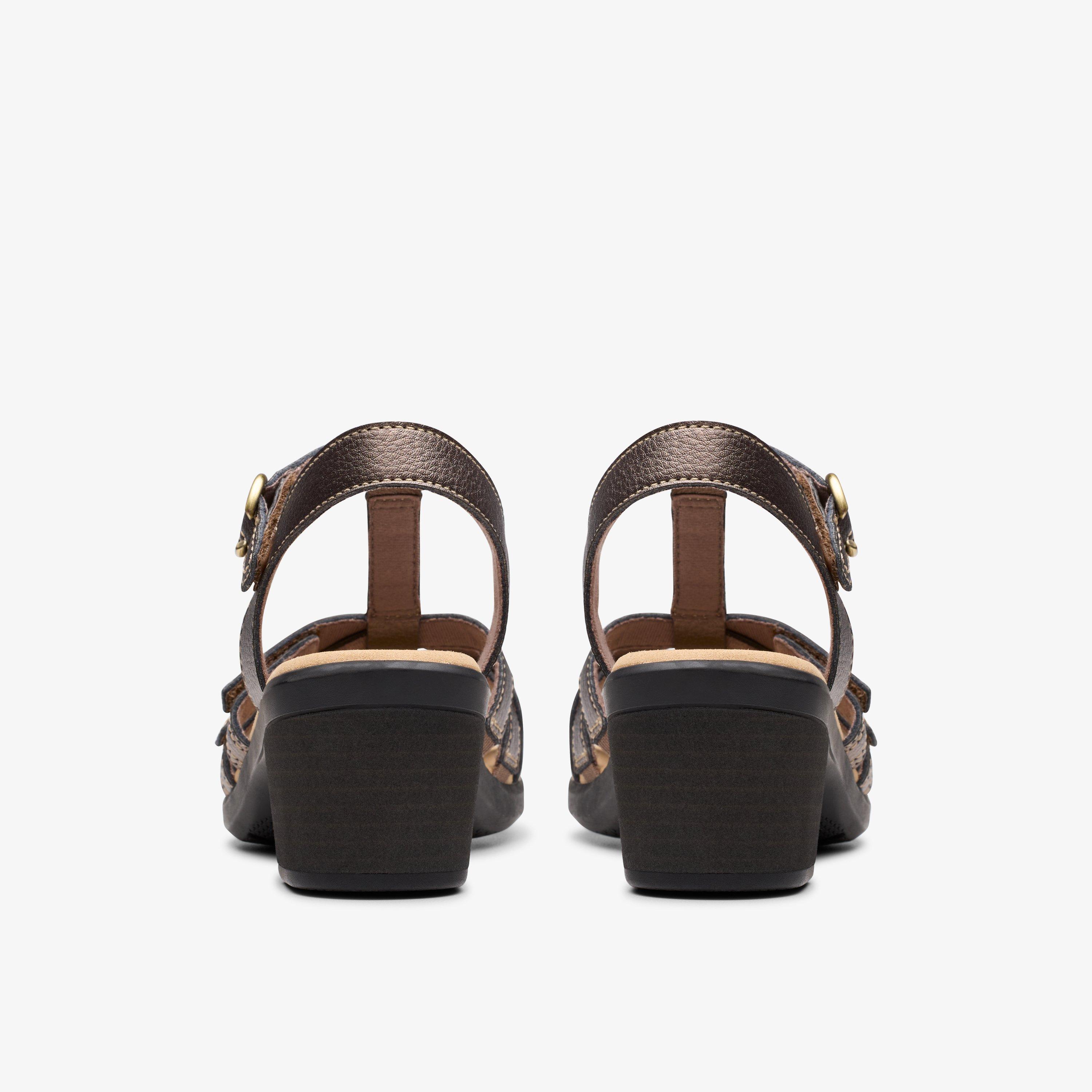 Womens Emily 2 Rose Bronze Metallic Heeled Sandals | Clarks Outlet