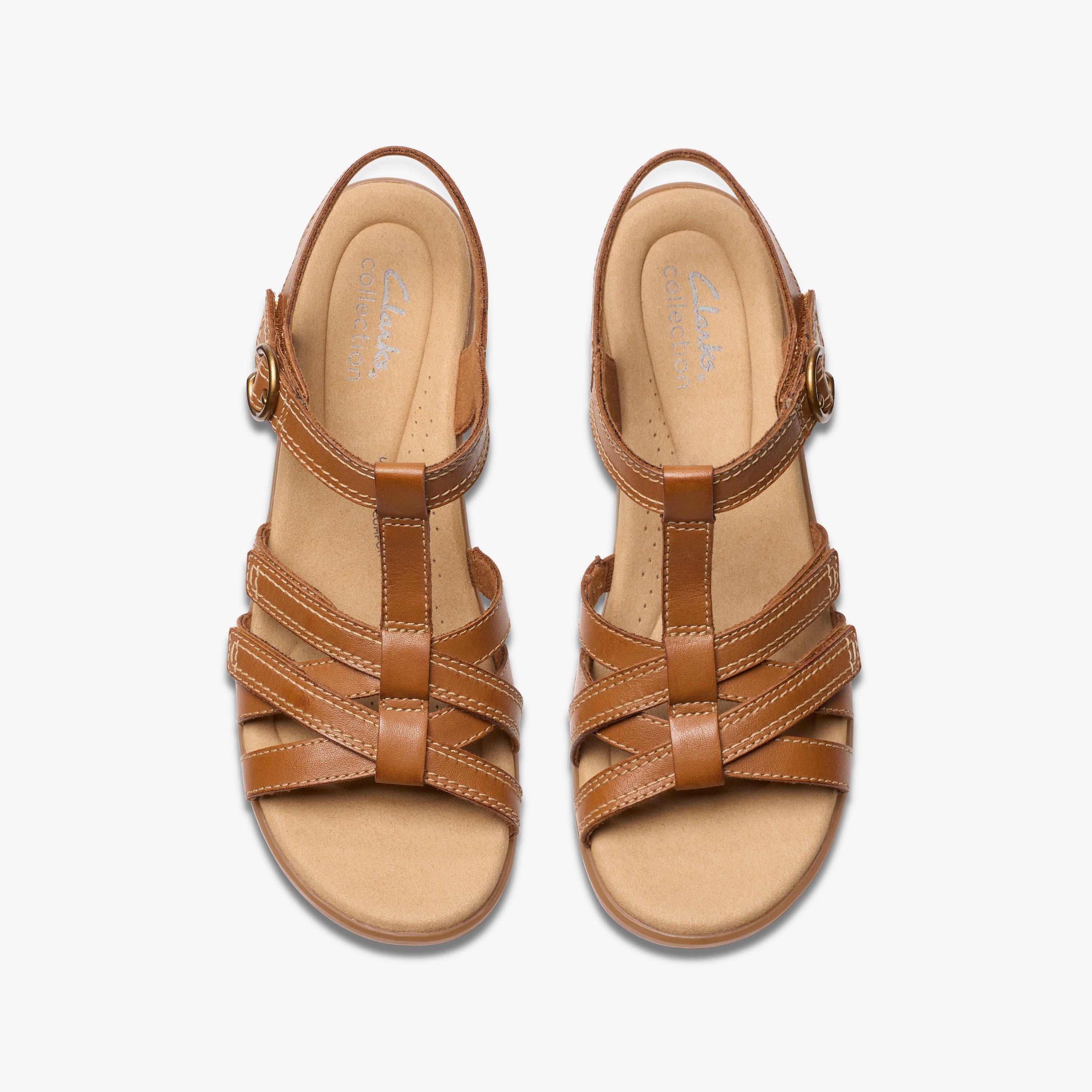 Women's Emily2 Rose Tan Leather Heeled Sandals | Clarks