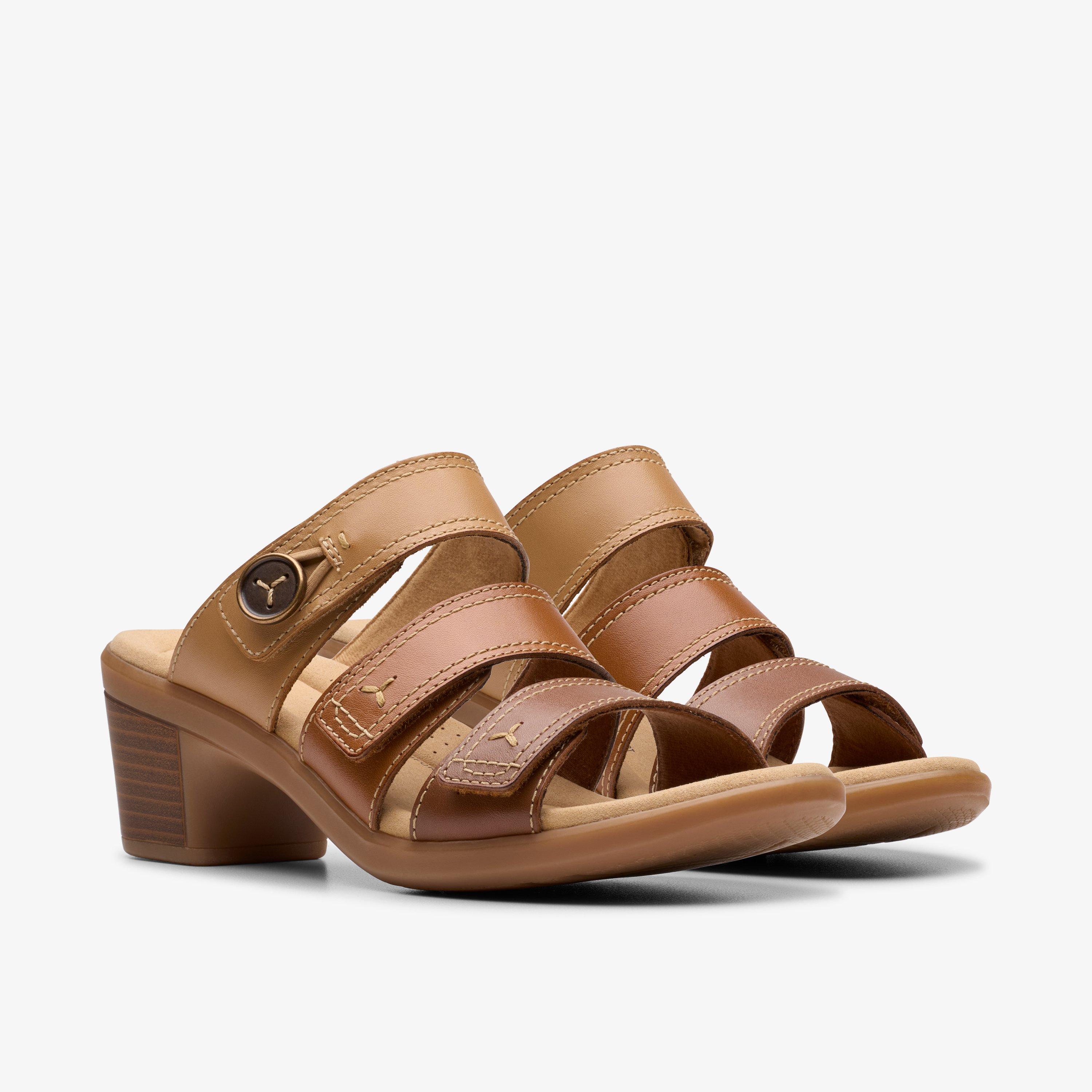Women's Emily 2 Adella Brown Multicolour Heeled Sandals | Clarks