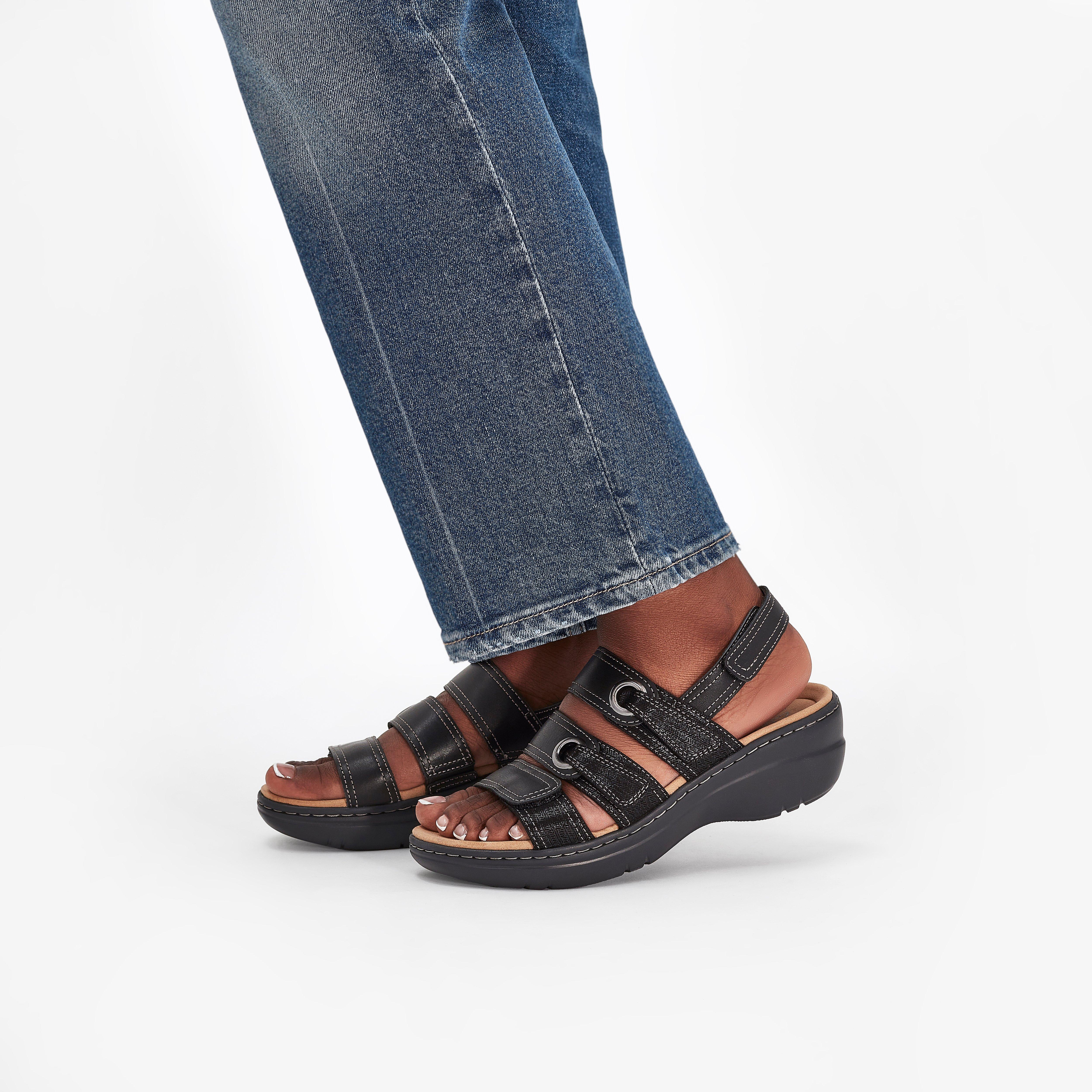 Women's Merliah2 Bali Black Wedges | Clarks