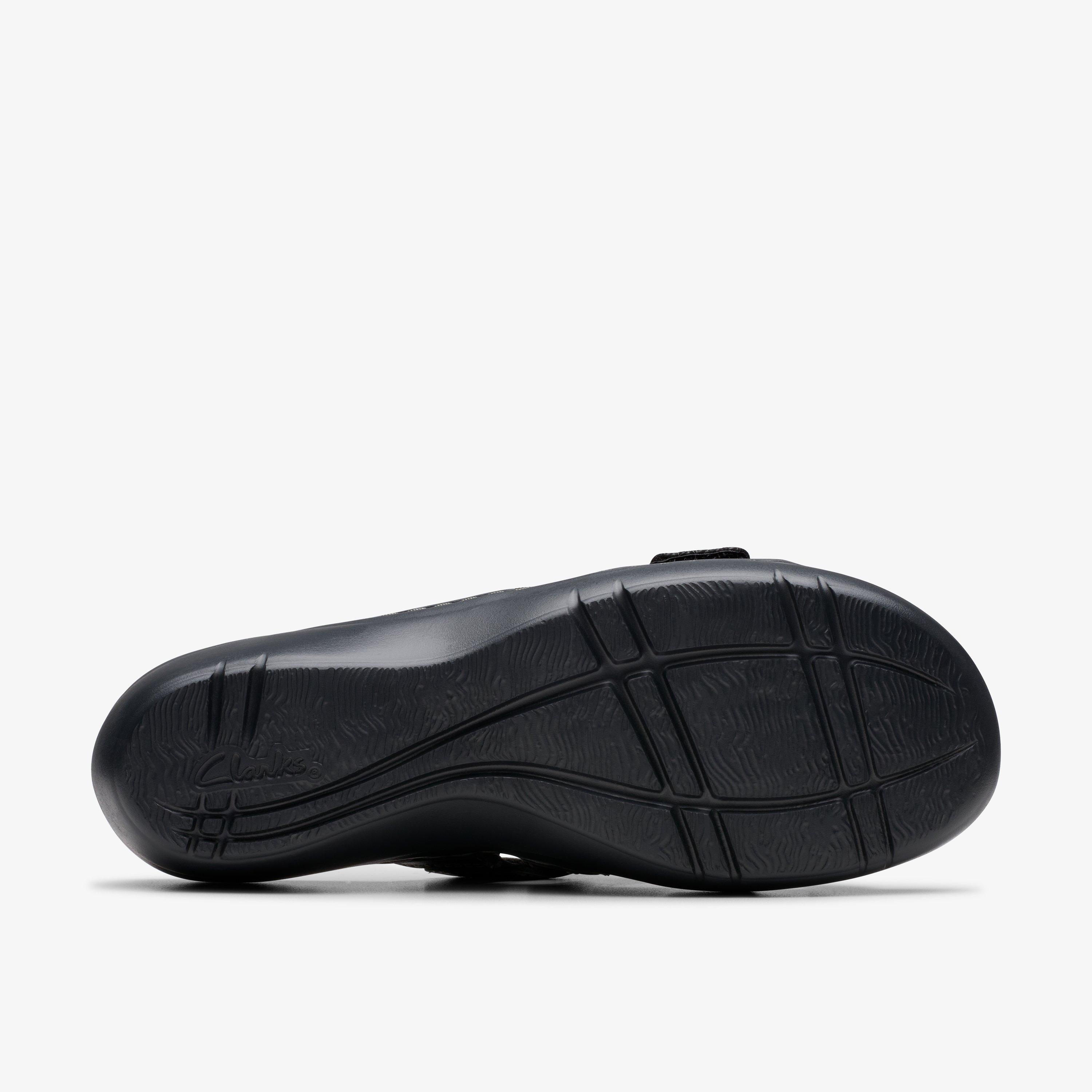 Womens Merliah2 Cove Black Leather Wedges | Clarks