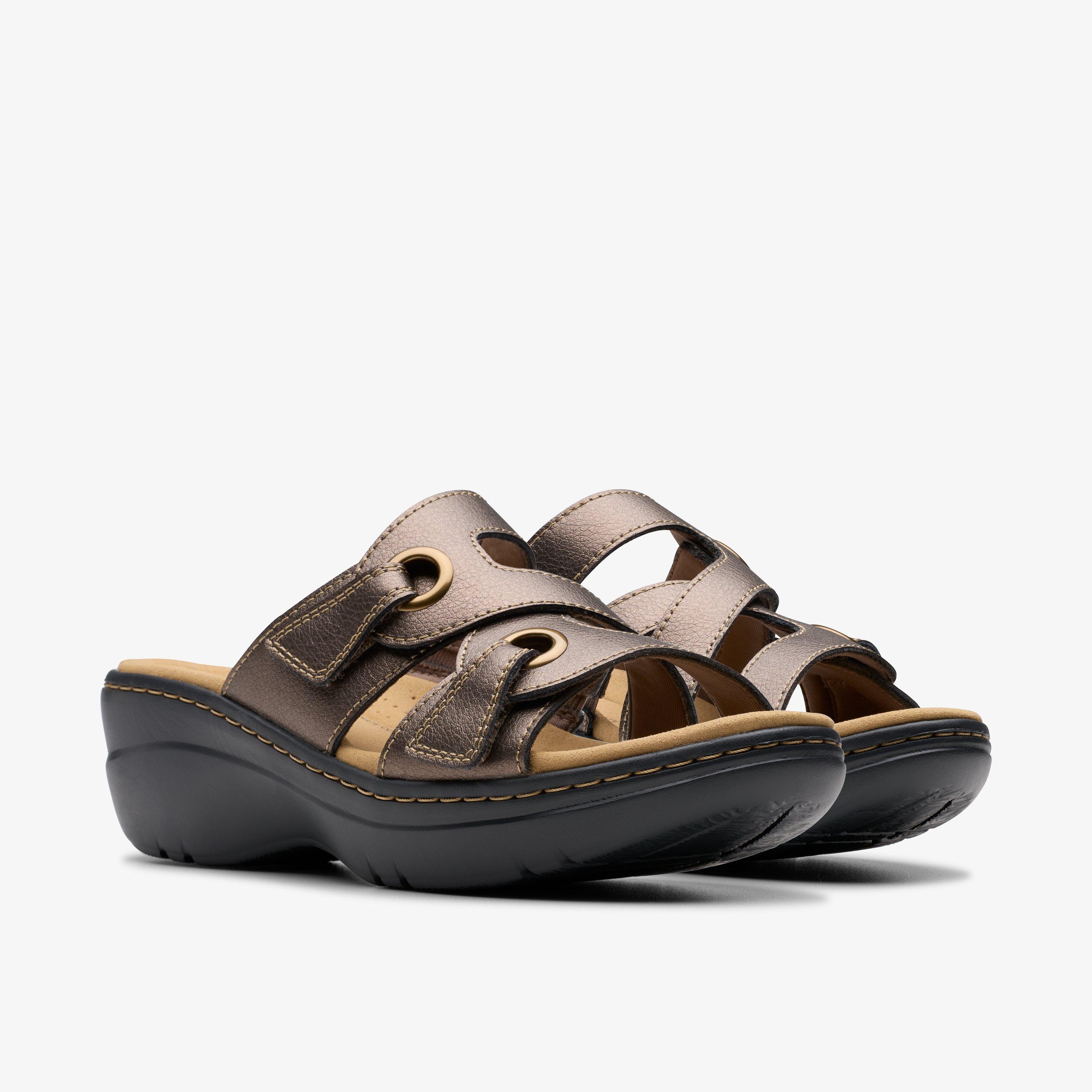 Womens Merliah2 Cove Bronze Metallic Wedges | Clarks
