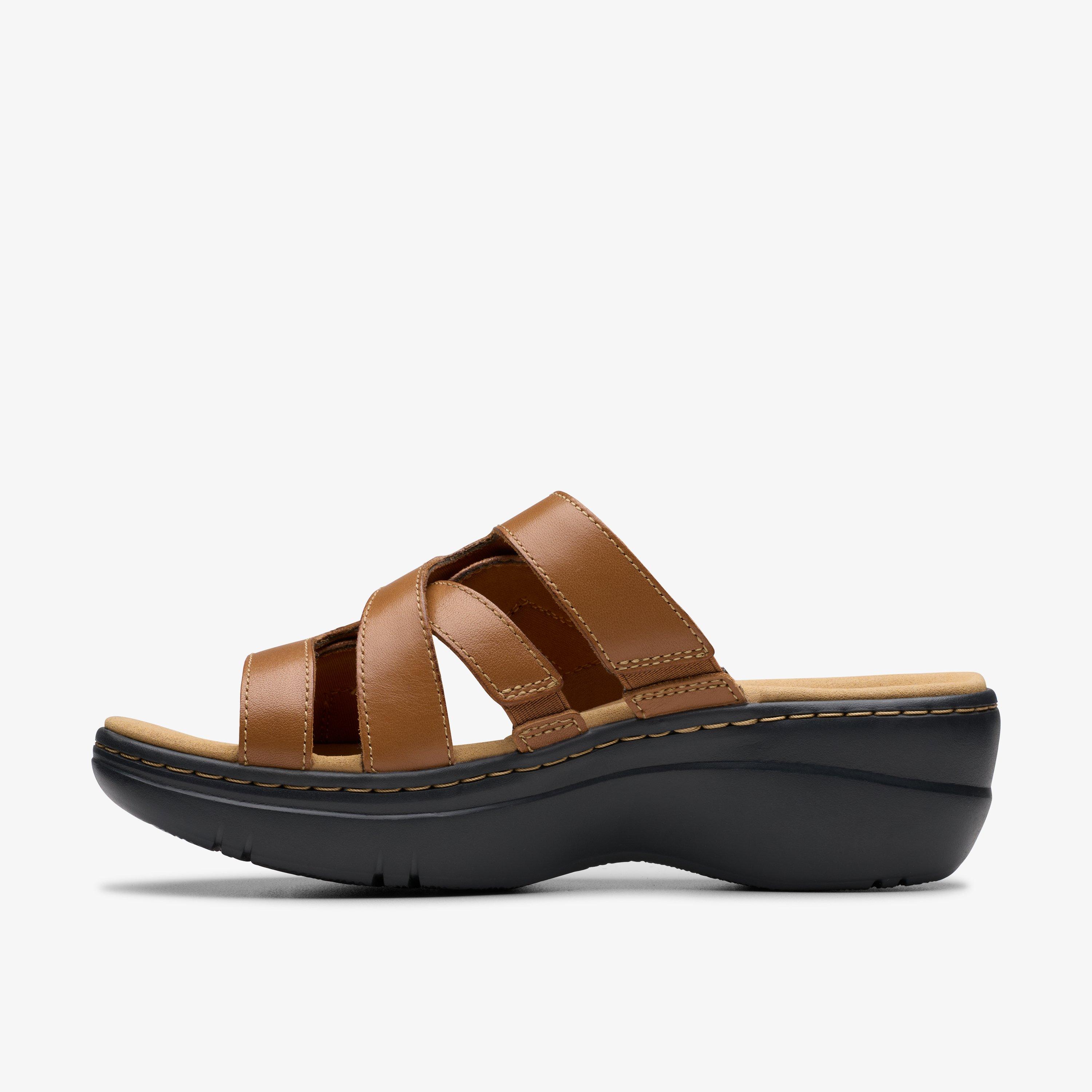 WOMENS Merliah2 Cove Tan Leather Wedges | Clarks