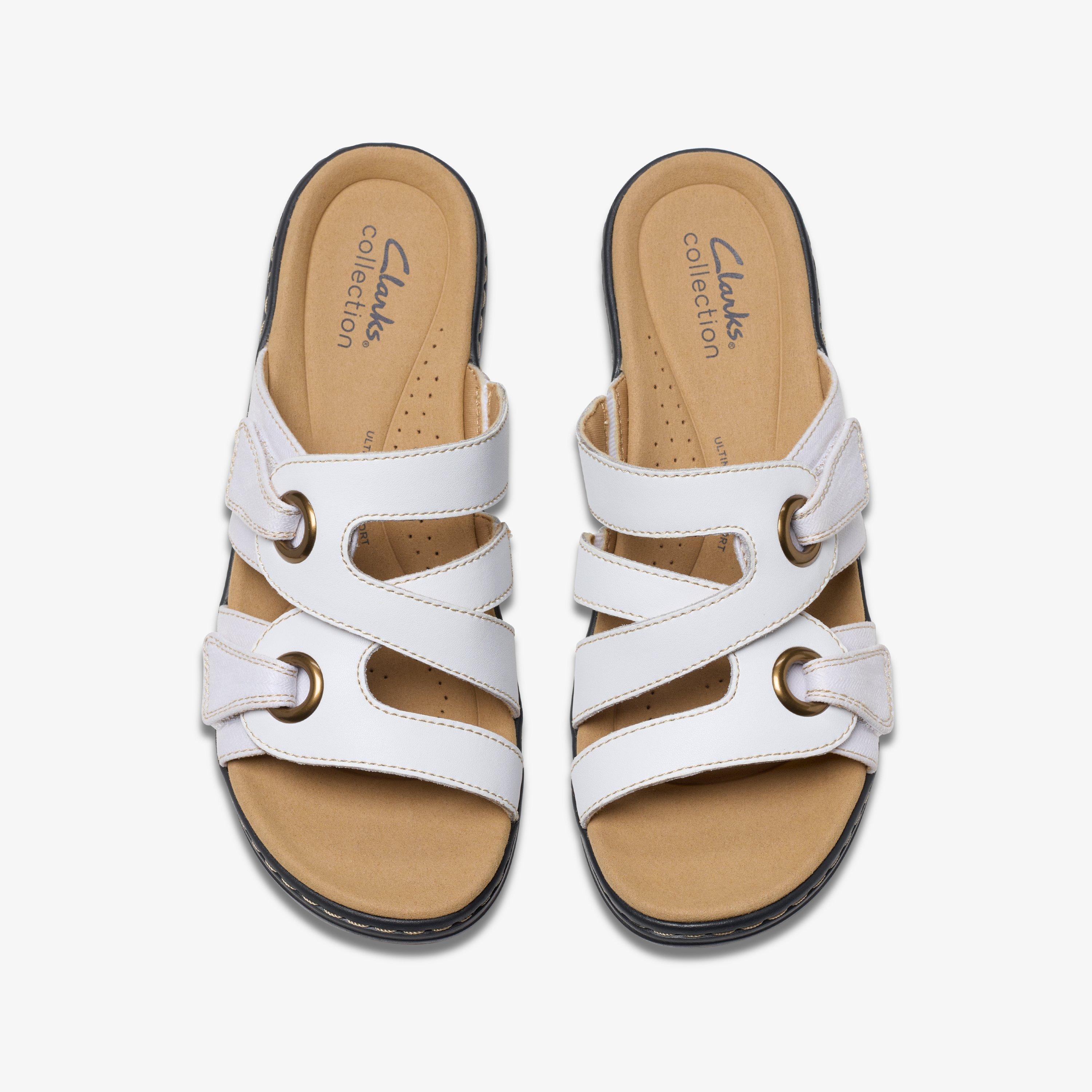 WOMENS Merliah2 Cove White Leather Wedges | Clarks