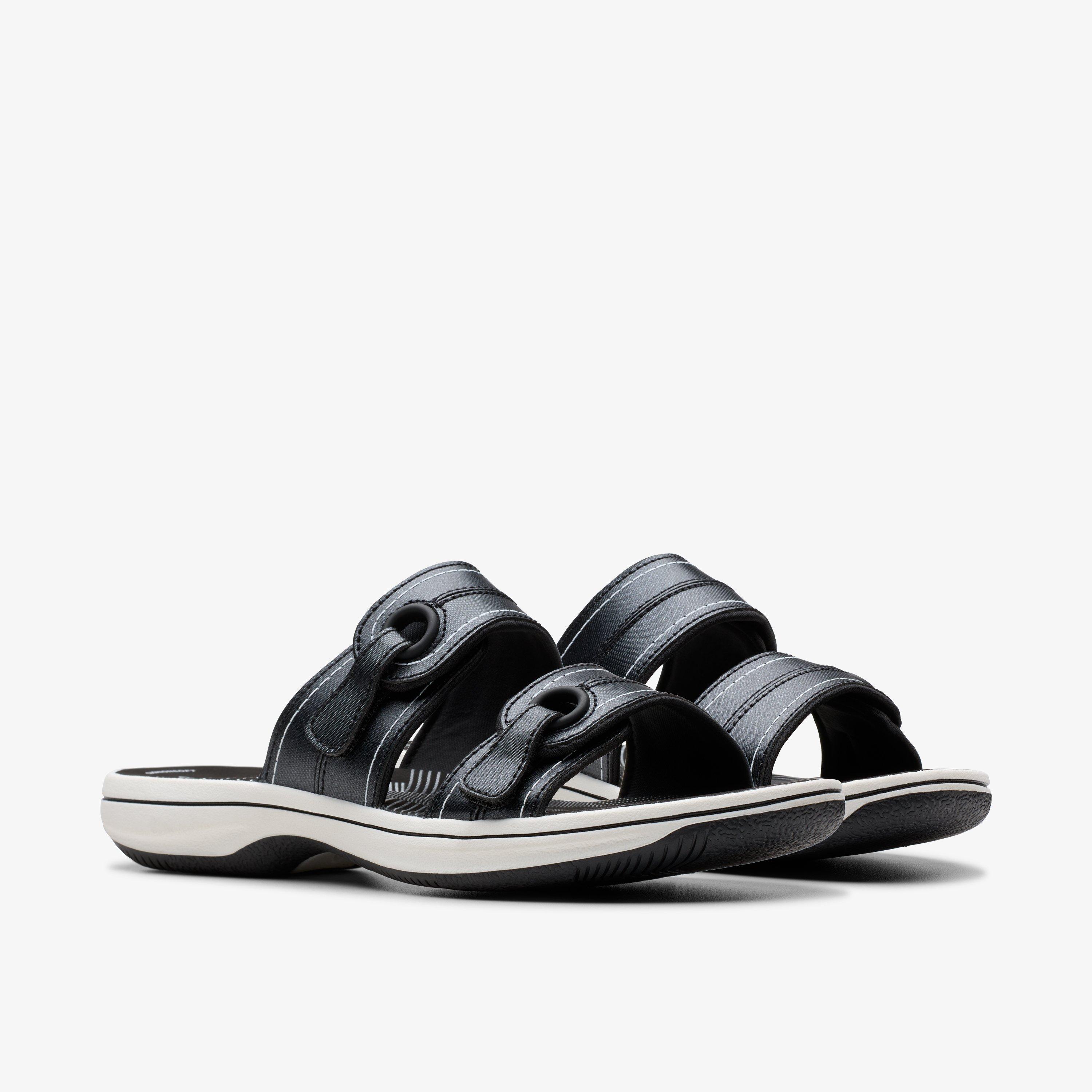 Women's Breeze Maye Black Cloudsteppers™ Slide Sandals | Clarks