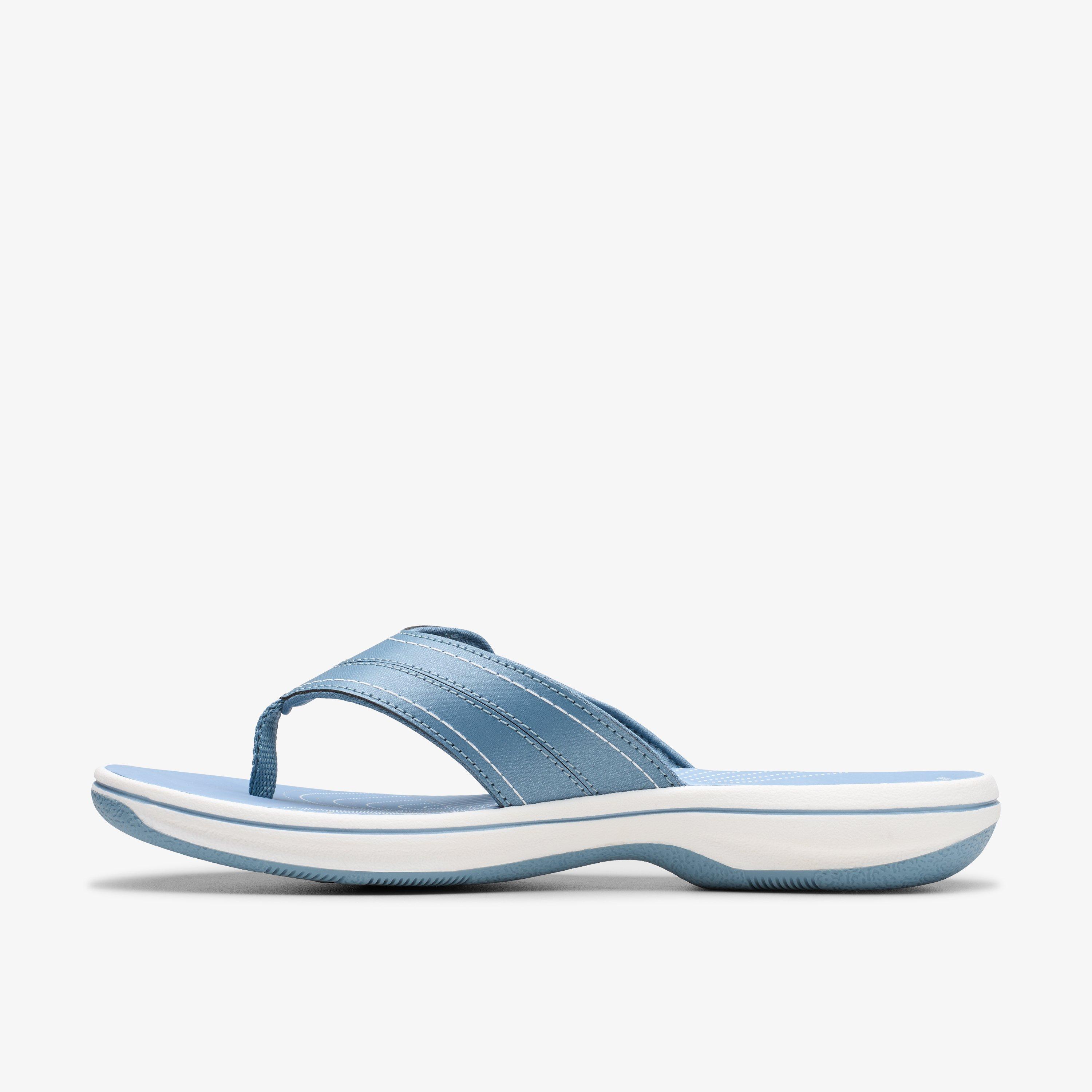 Women's Breeze Reyna Denim Cloudsteppers™ Flip Flops | Clarks