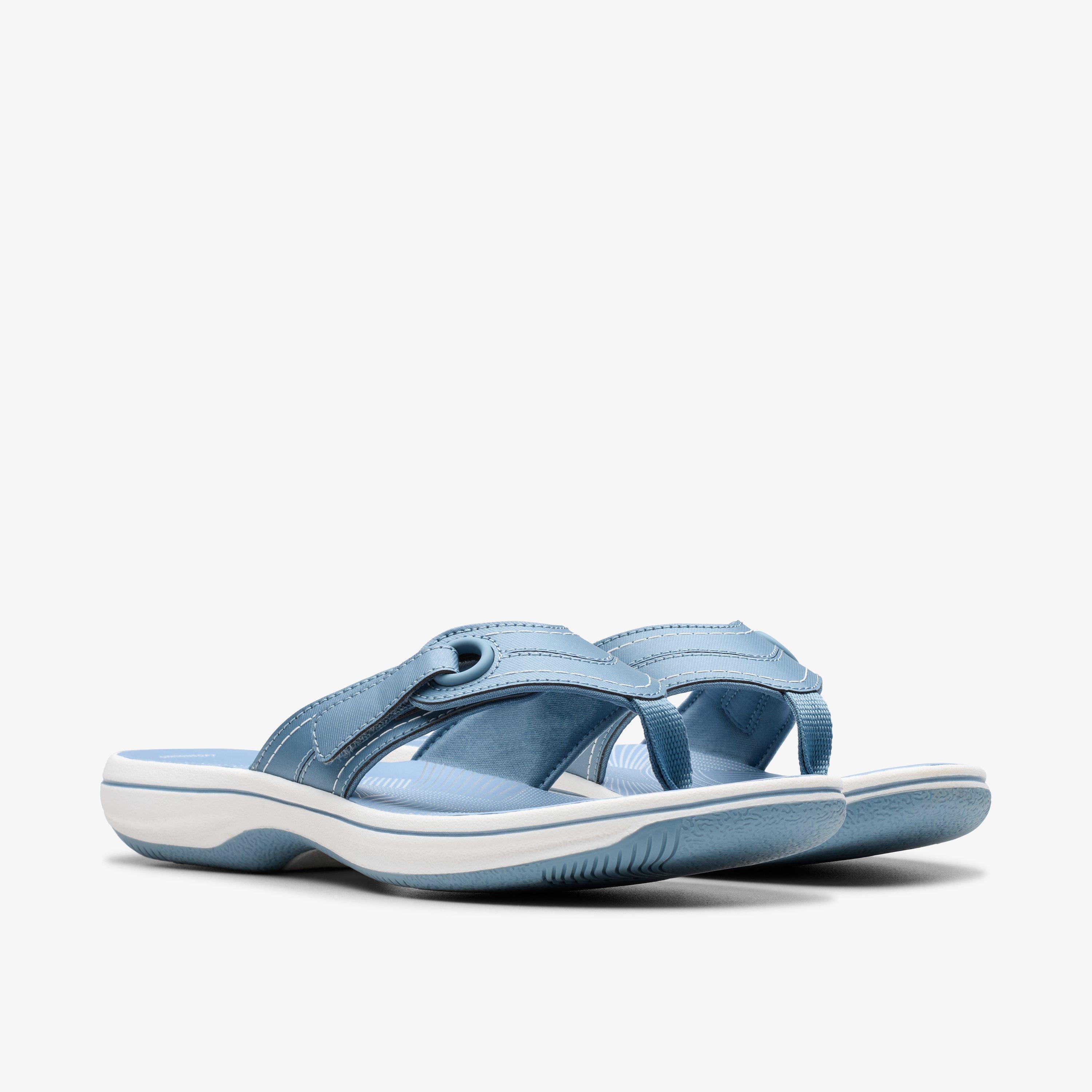 Women's Breeze Reyna Denim Cloudsteppers™ Flip Flops | Clarks