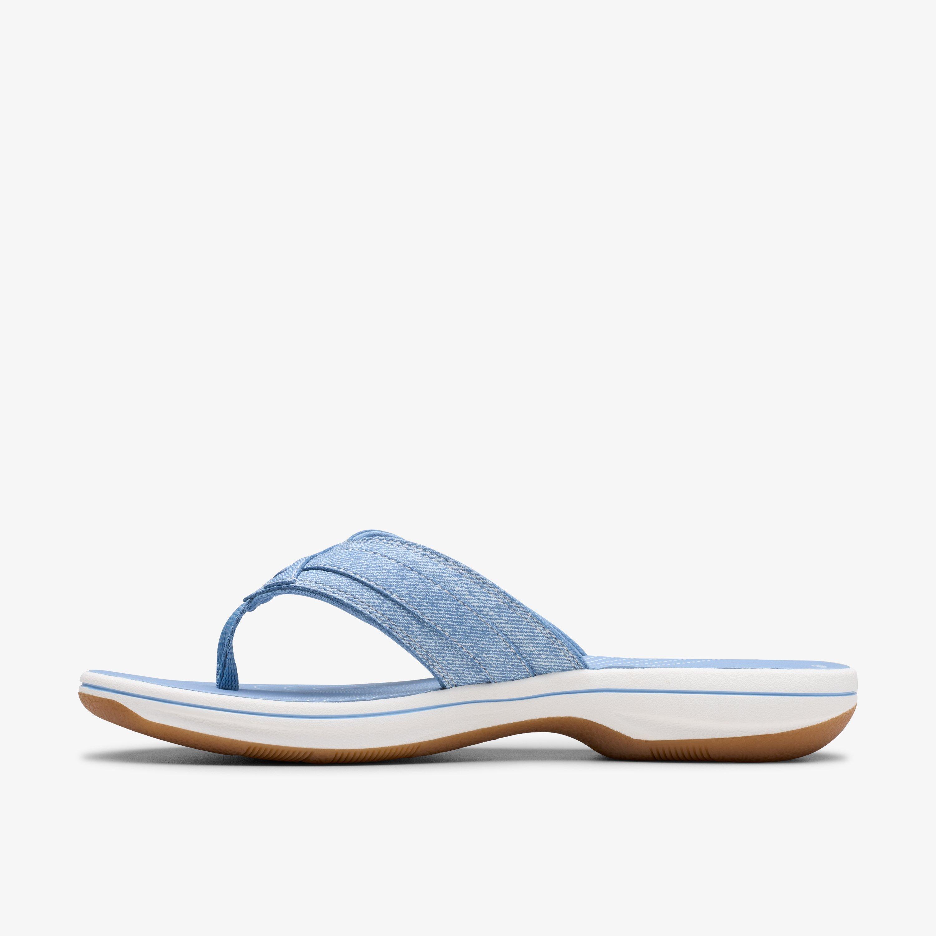Women's Breeze Sea Denim Blue Interest Cloudsteppers™ Flip Flops | Clarks