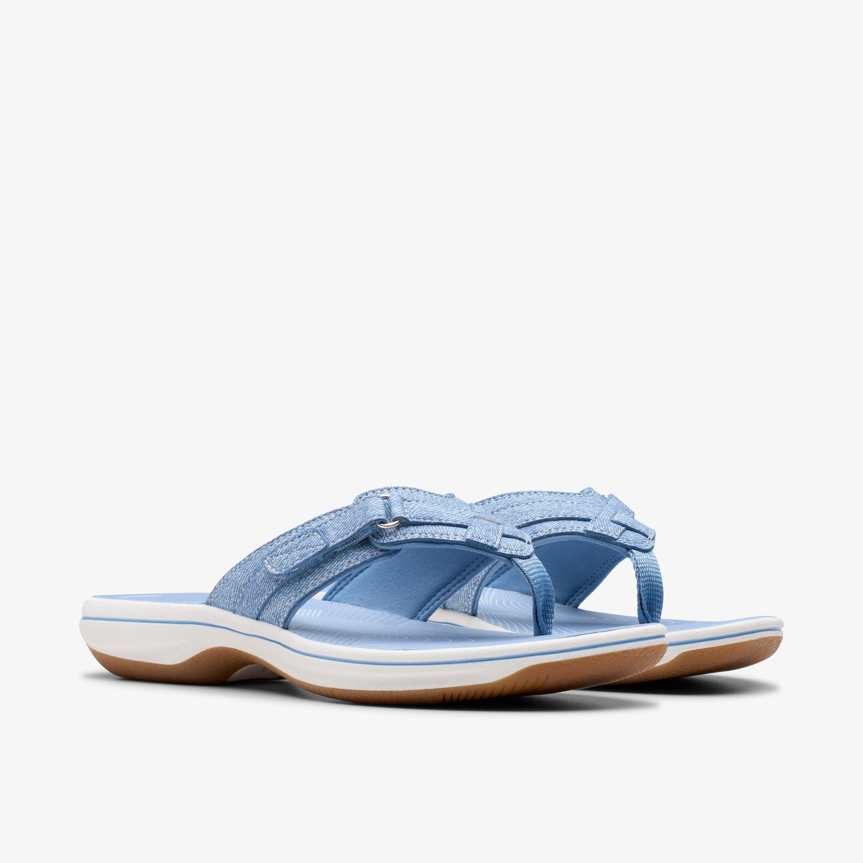 Women's Breeze Sea Denim Blue Interest Cloudsteppers™ Flip Flops | Clarks