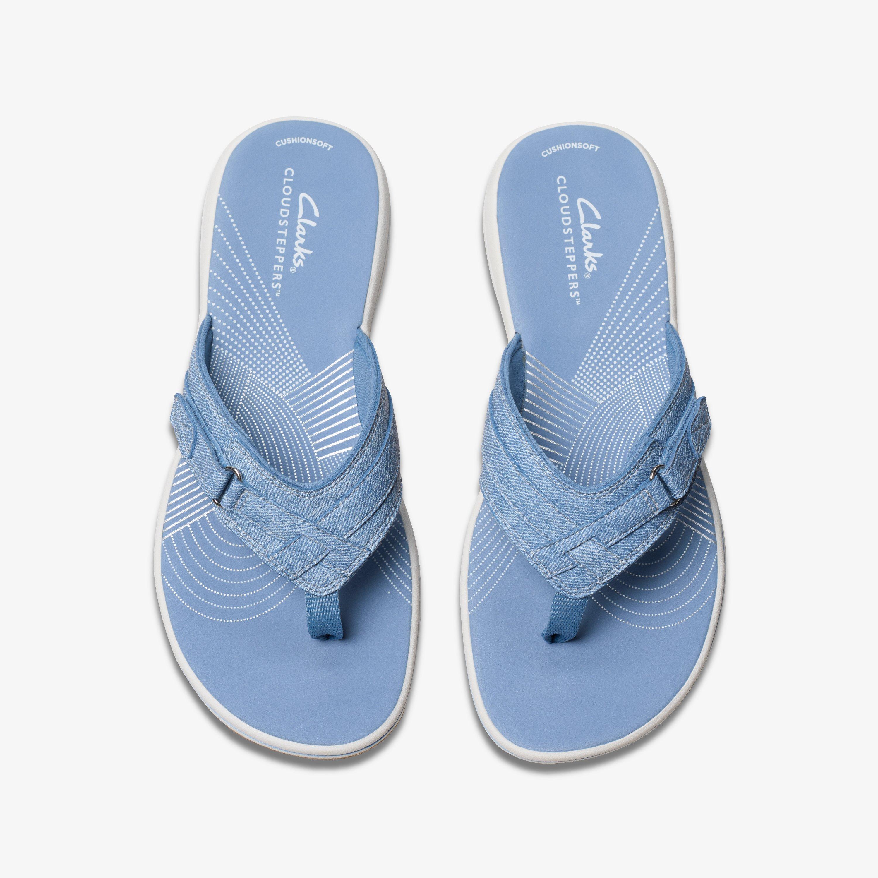 Women's Breeze Sea Denim Blue Interest Cloudsteppers™ Flip Flops | Clarks