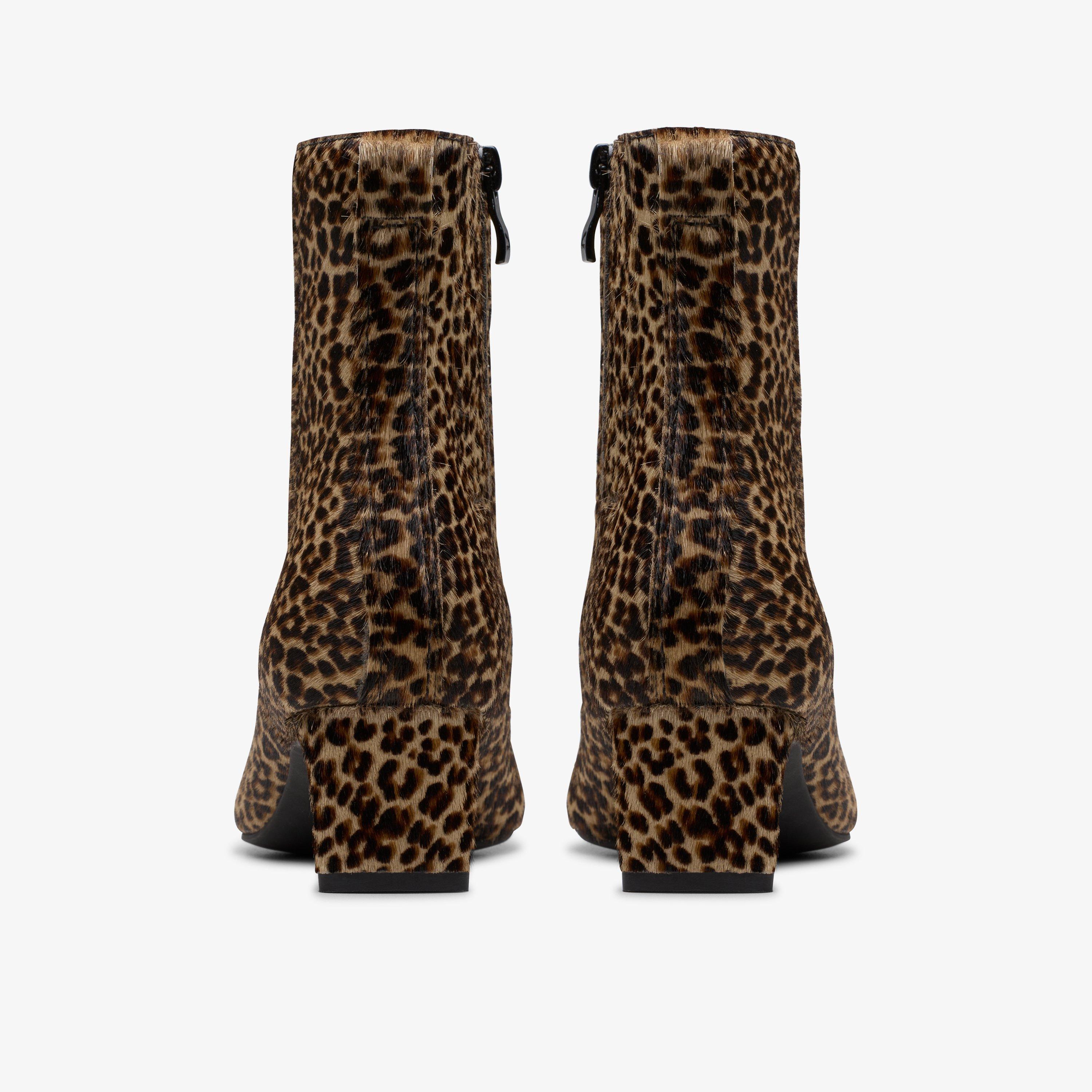 Womens Edina Up Leopard Print Ankle Boots Boots | Clarks UK