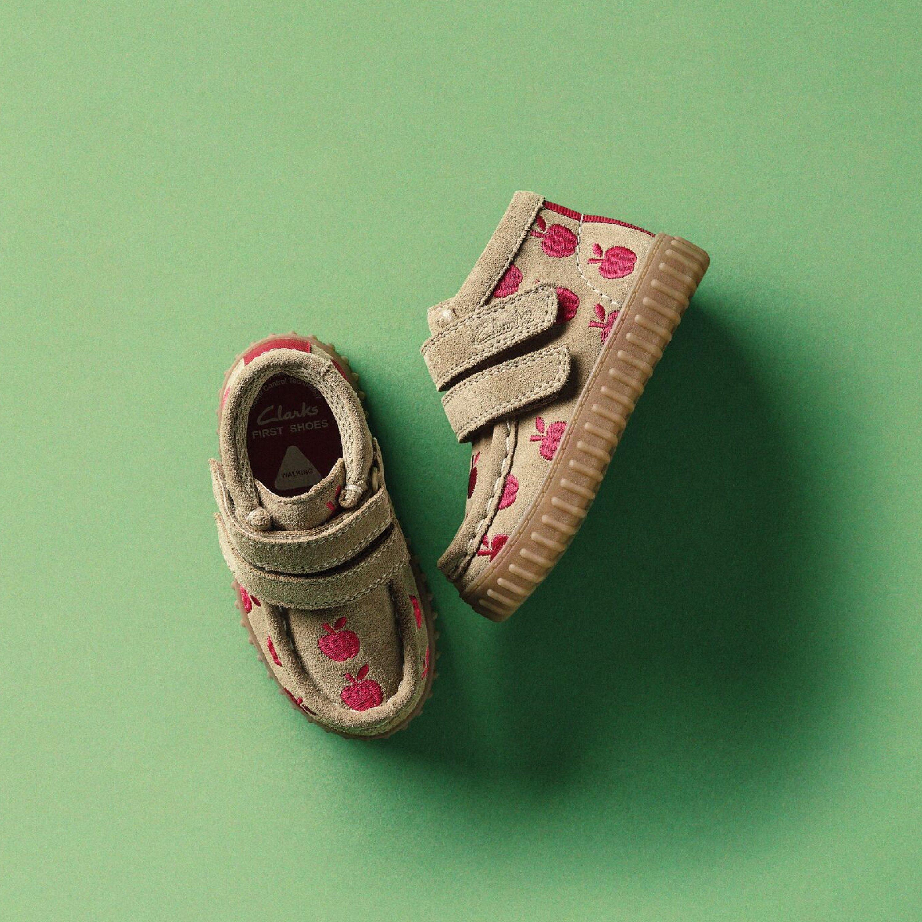 Girls, Boys, Kids Unisex Tor Hill Toddler Apple Print Suede Ankle Boots ...