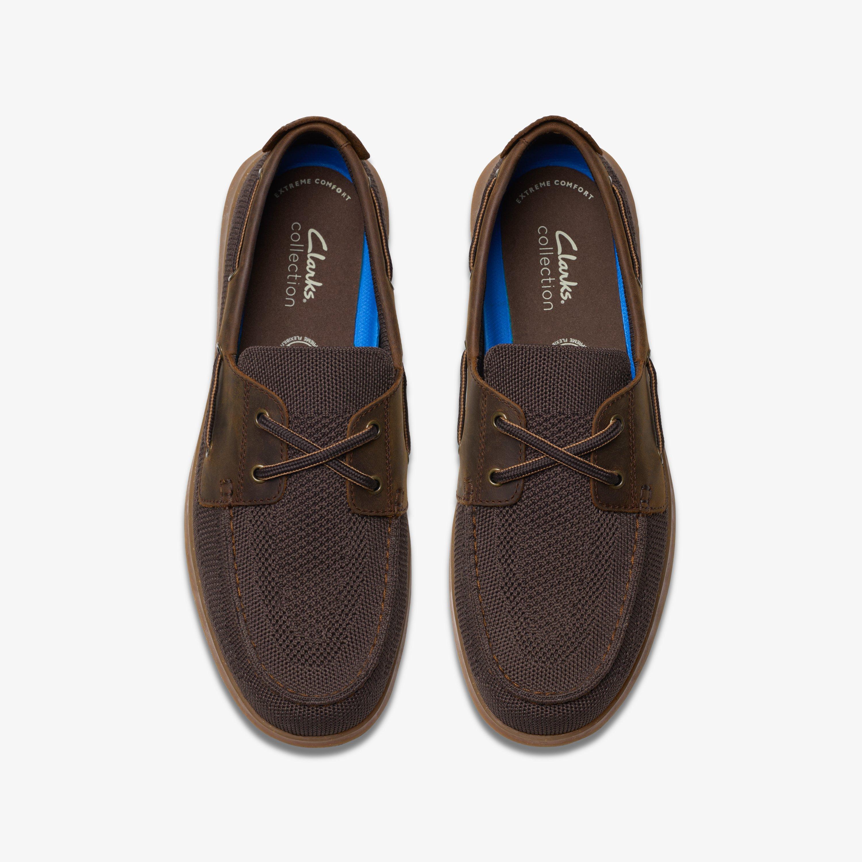 Mens Flexway Tie Beeswax Boat Shoes Lace Up Shoes | Clarks