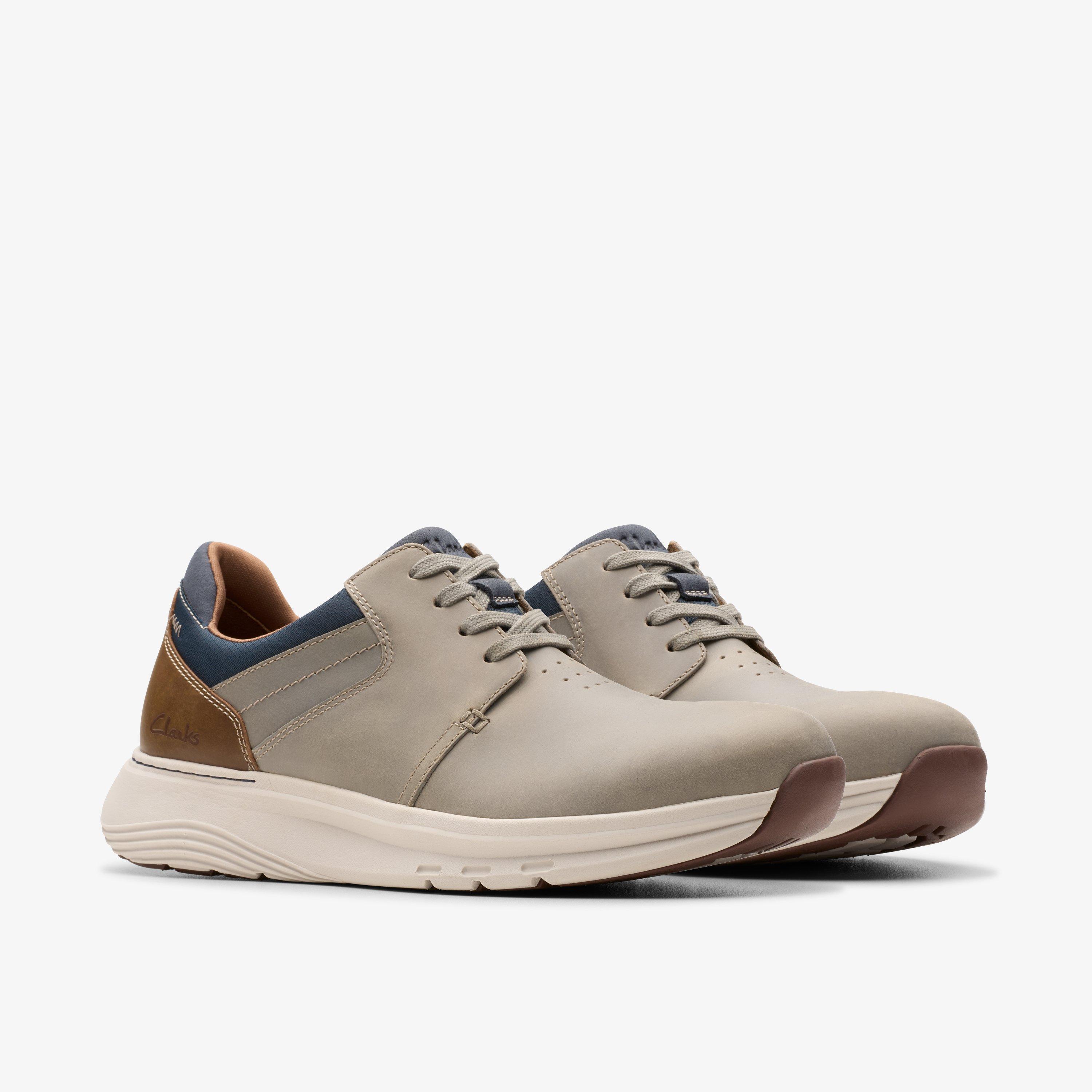 Mens Motion Trek PT Taupe Combination Trainers | Clarks Outlet