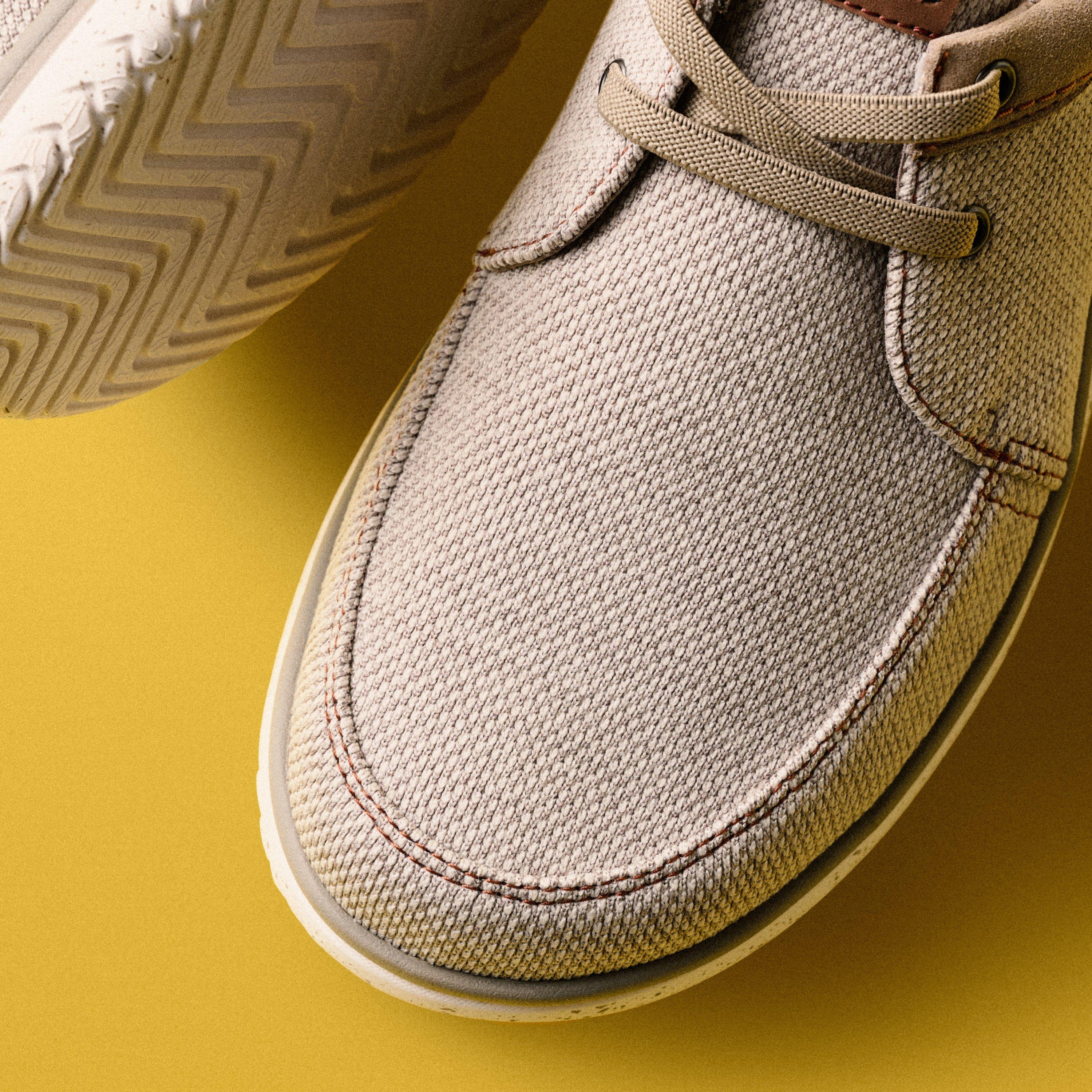 Mens Relax Lite Lace Sand Textile Trainers Lace Up | Clarks UK